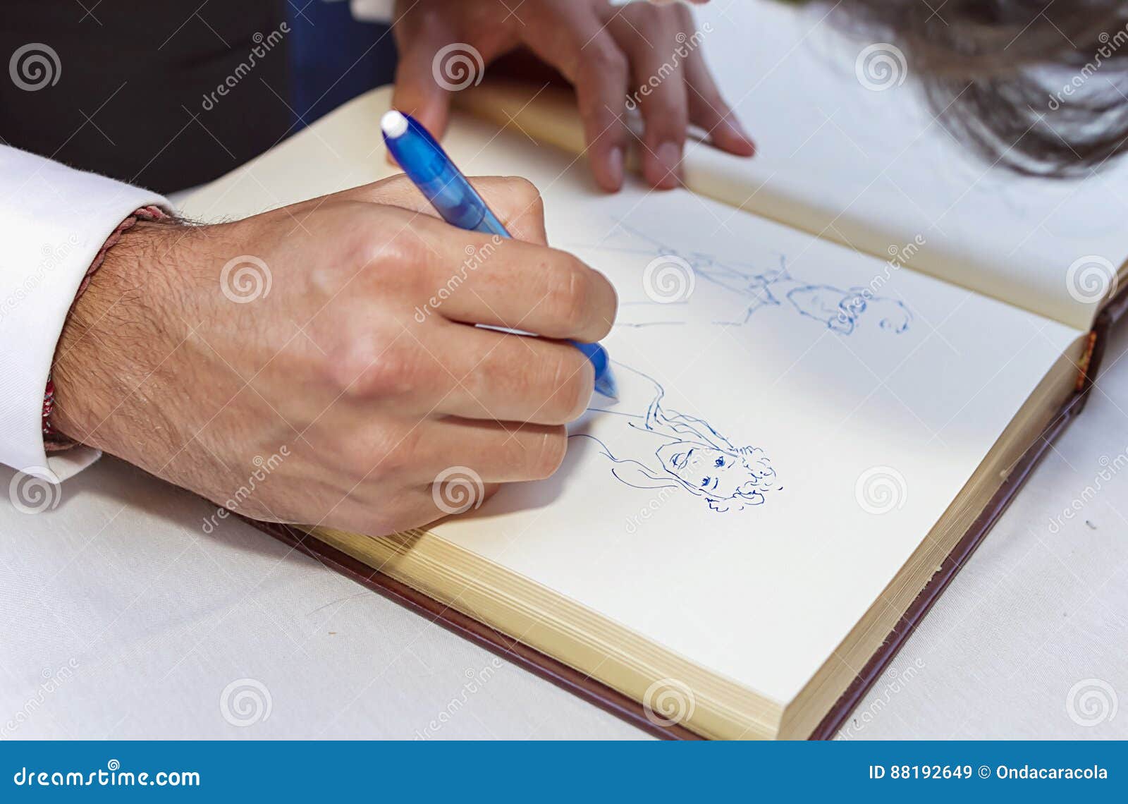 The Old Cartoonist Hands Drawing Stock Image | CartoonDealer.com #36621991