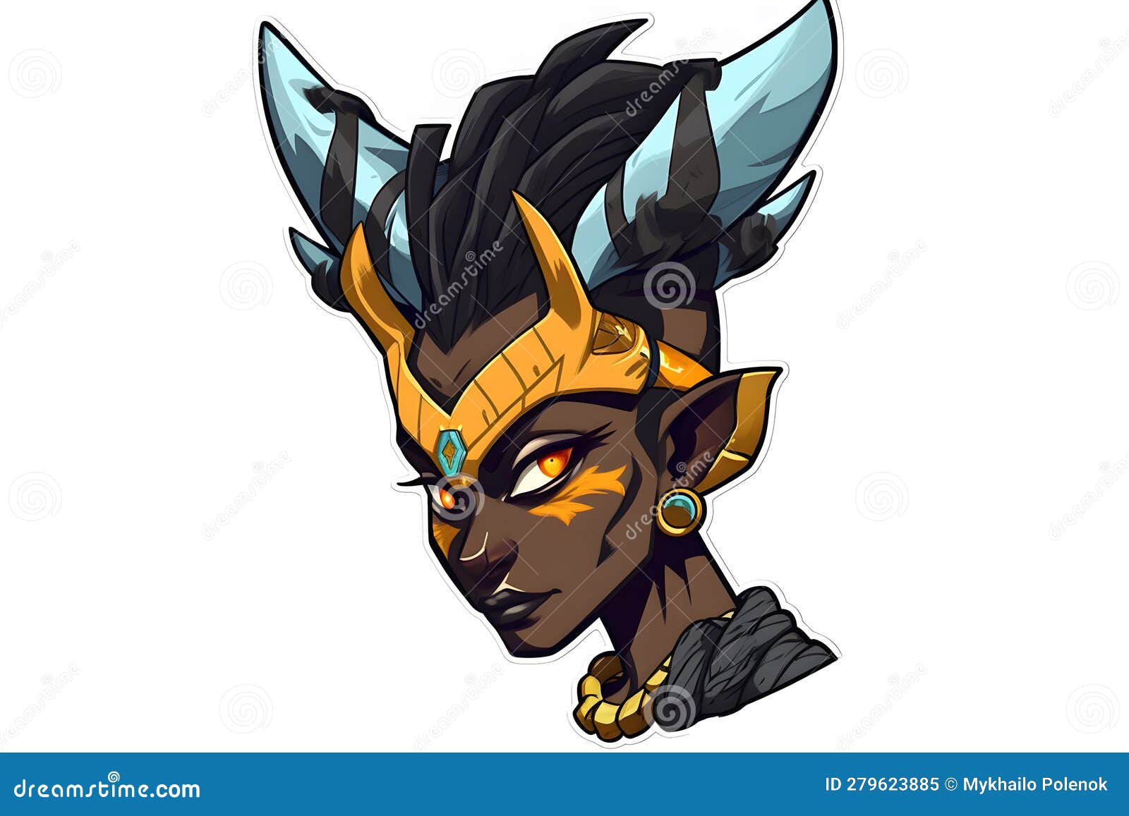 Cartoons Avatar for a Game Character. Neural Network AI Generated Stock ...