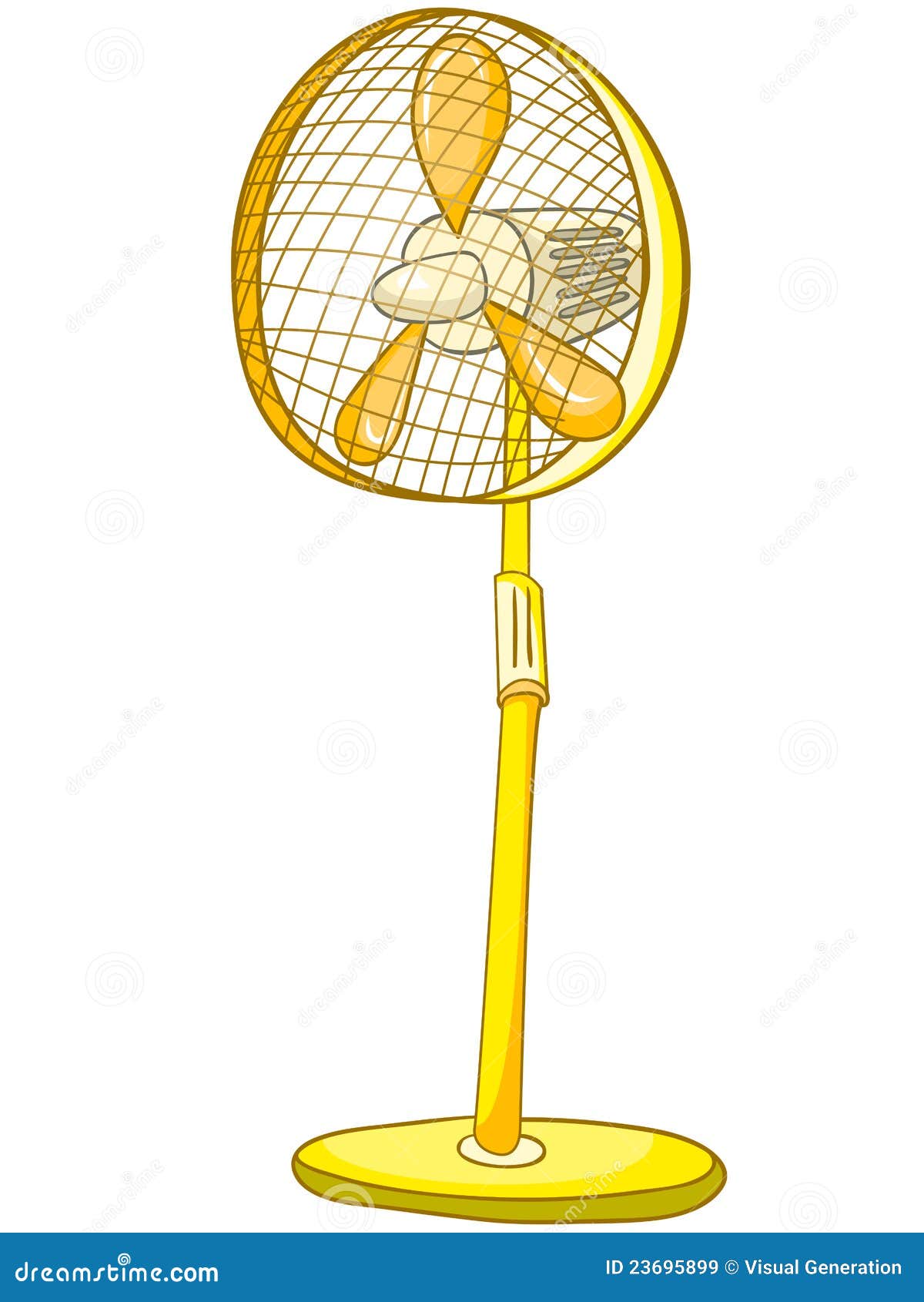 Cartoons Home Appliences Fan Stock Vector - Illustration of temperature ...