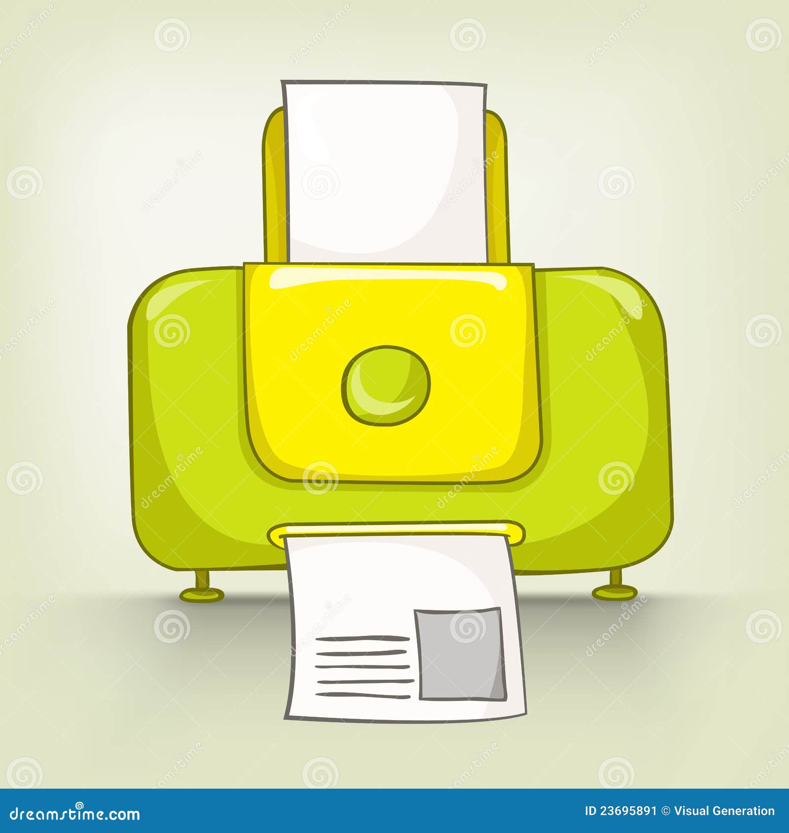 Cartoons Home Appliences Printer Stock Vector - Illustration of laser ...