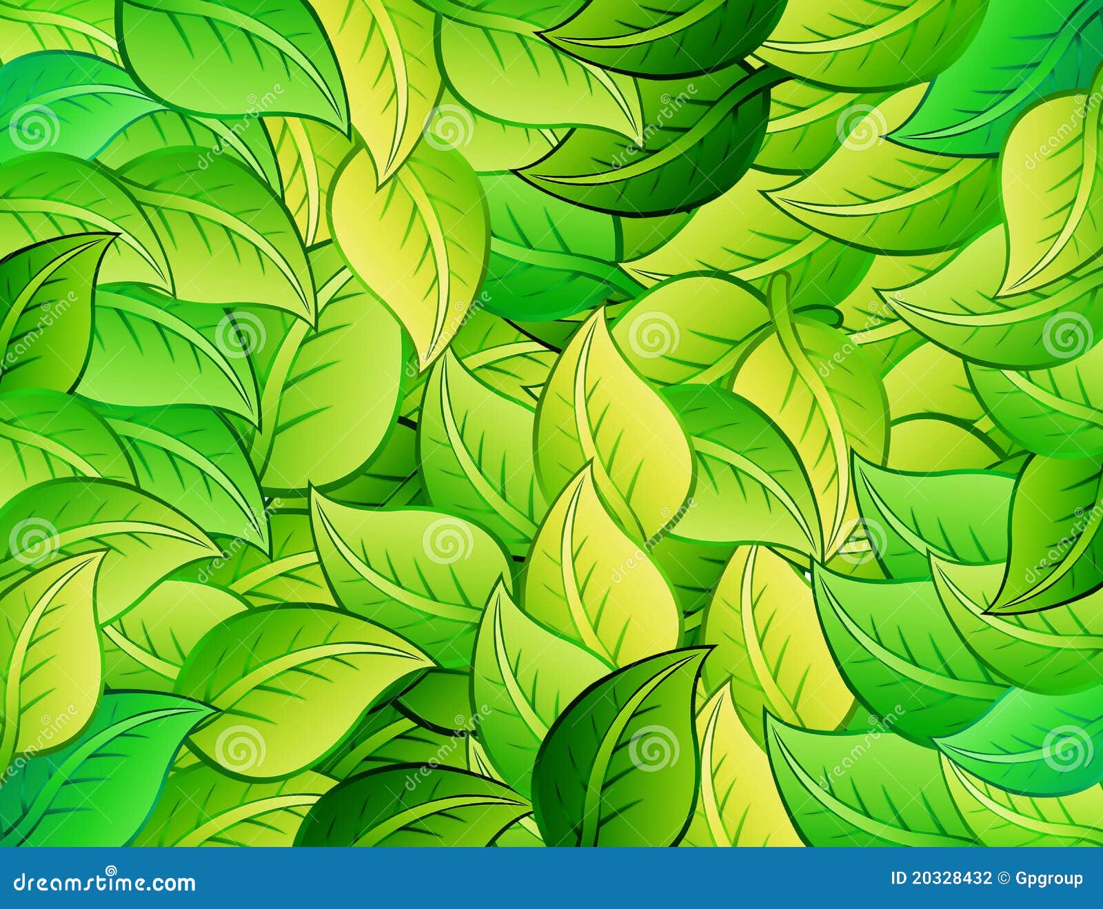 Cartoons leafs stock illustration. Illustration of detailed - 20328432