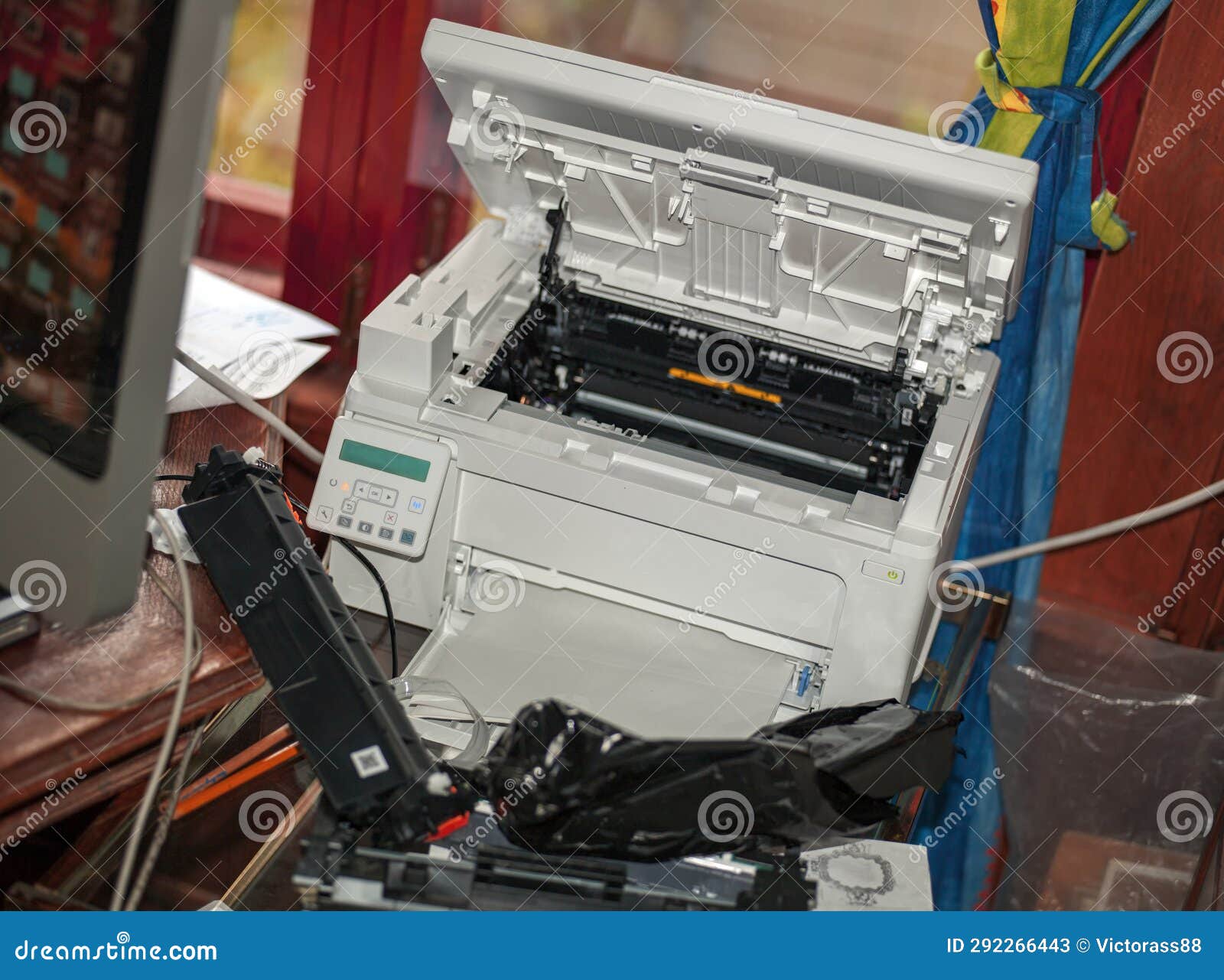 Cartridge for printer stock image. Image of fixing, photocopier - 292266443