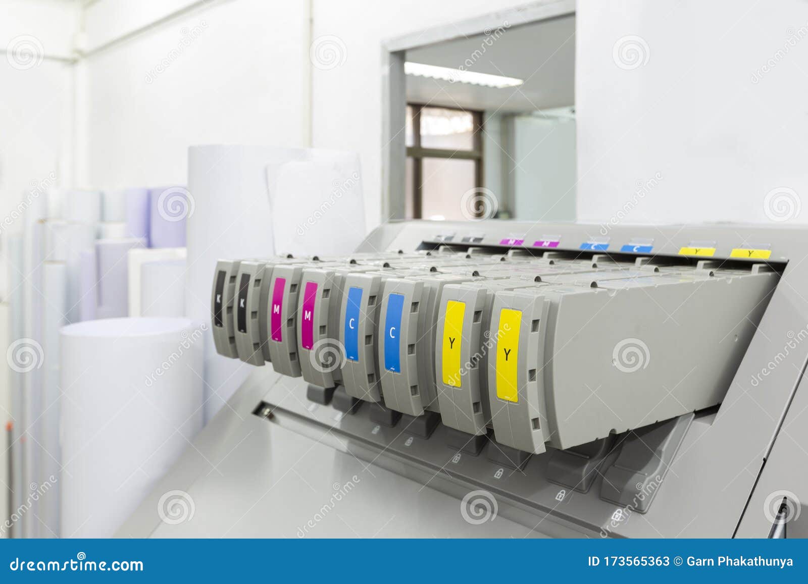 Cartridges for CMYK Colour Inkjet Printer Stock Image - Image of group ...