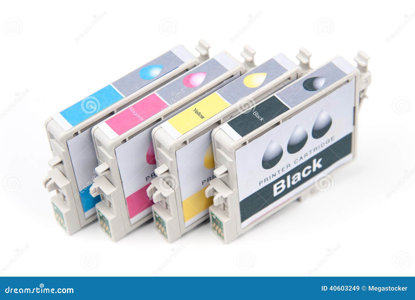 Cartridges for Colour Inkjet Printer Stock Image - Image of marketing ...