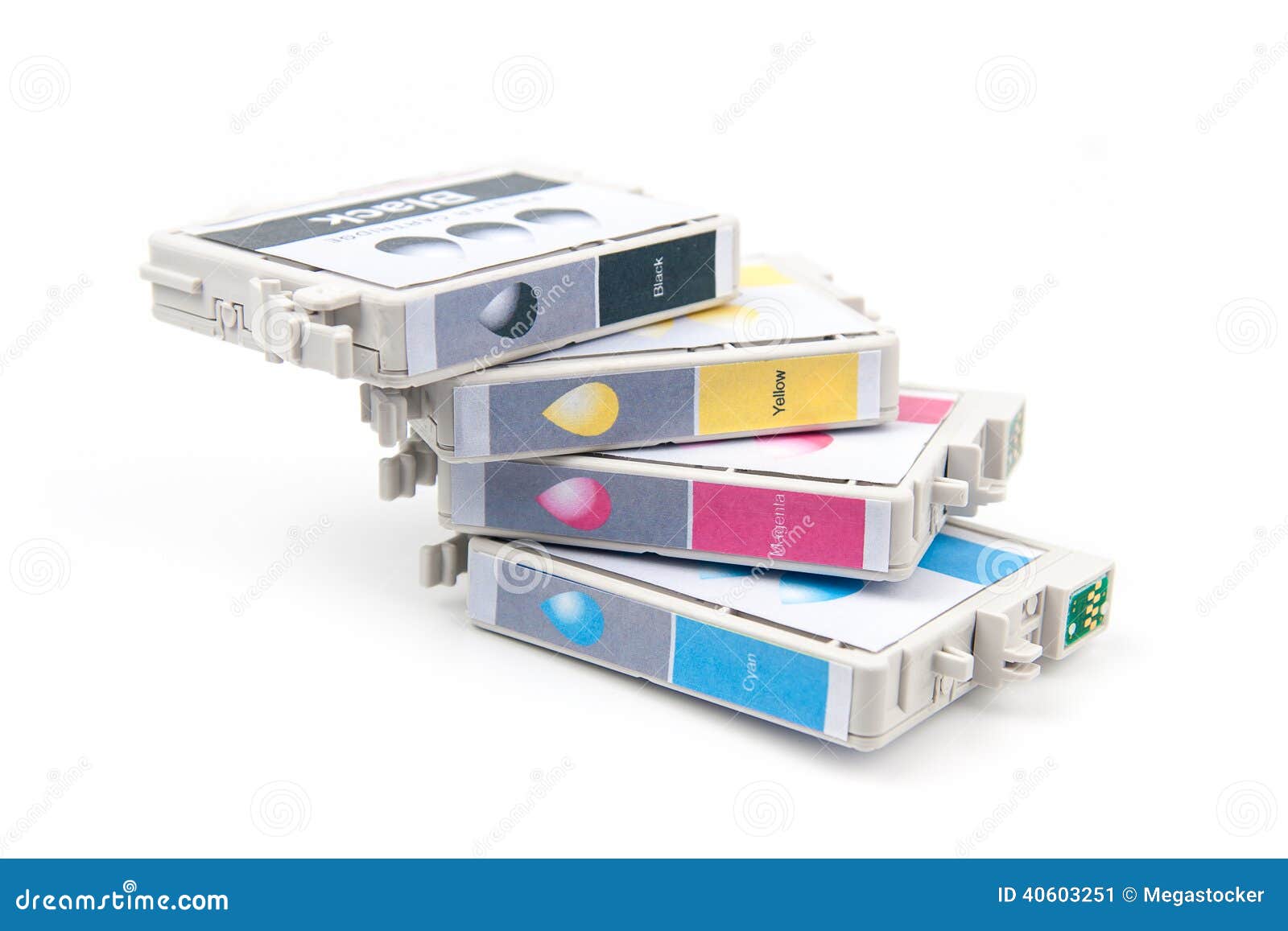 Cartridges For Colour Inkjet Printer Stock Image | CartoonDealer.com ...