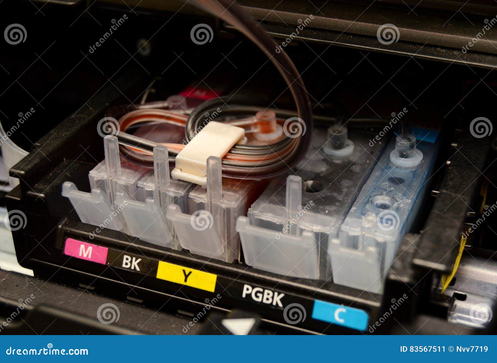 Cartridges an Inkjet Printer Stock Image - Image of equipment ...