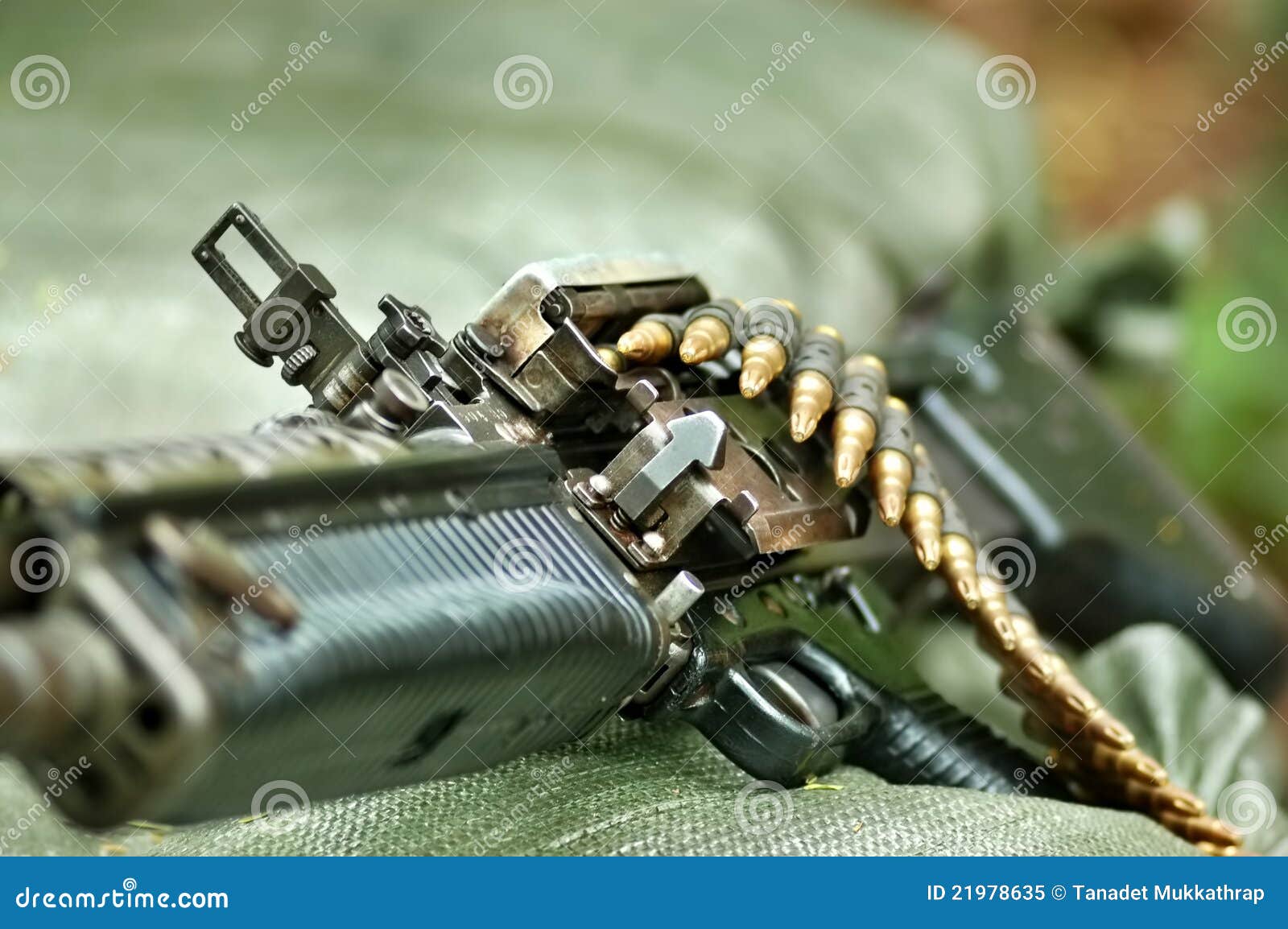 Cartridges of m-60 stock image. Image of attack, explosive - 21978635