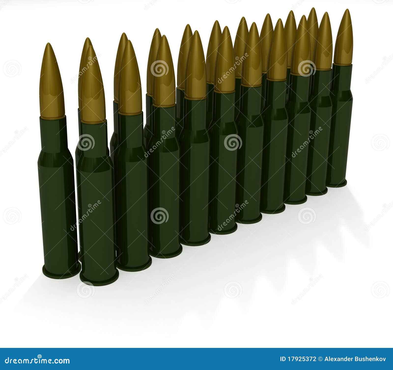 Cartridges For Machine Gun Kalashnikov Stock Illustration ...