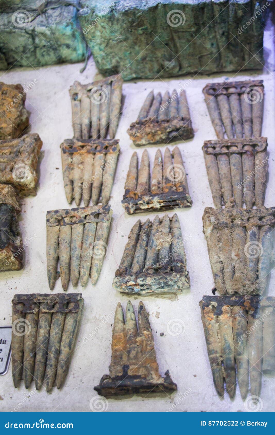 Cartridges of Rusty Bullet Ammunition Stock Photo - Image of retro ...