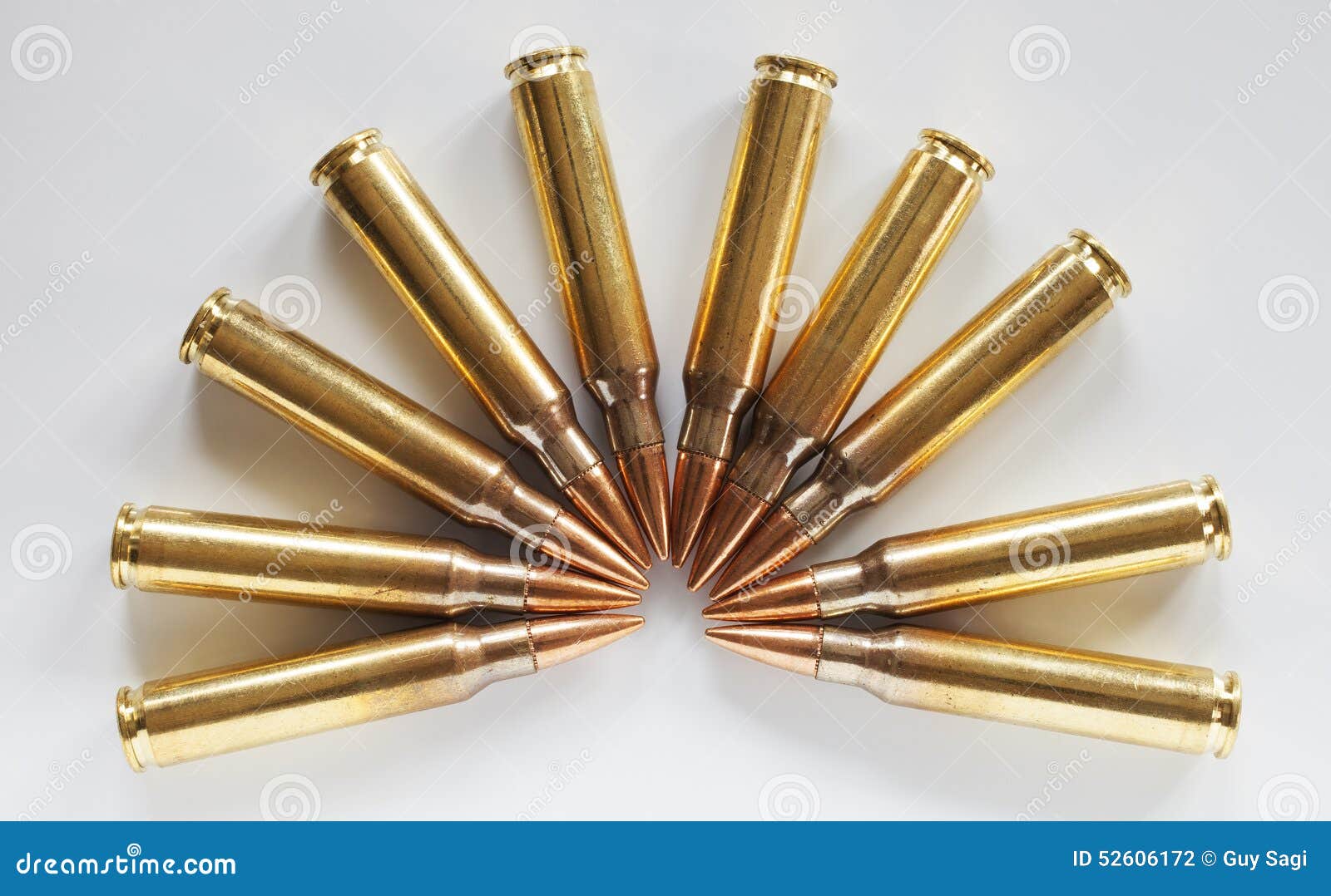 Cartridges with Steel Core Bullets Stock Photo - Image of copper ...