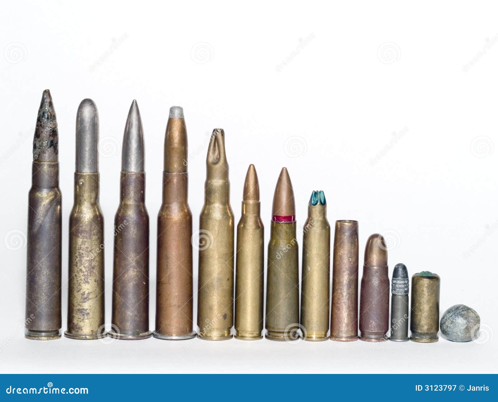 Cartridges WW 2 Royalty Free Stock Photography - Image: 3123797