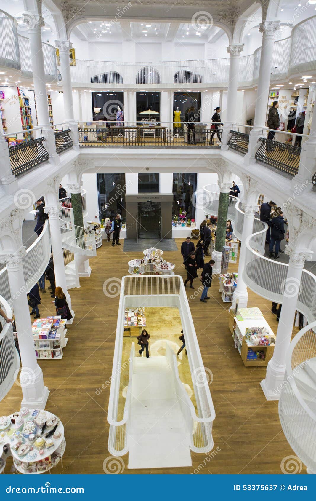 Tourists and Local People Seeking Books in Carturesti Library Editorial ...