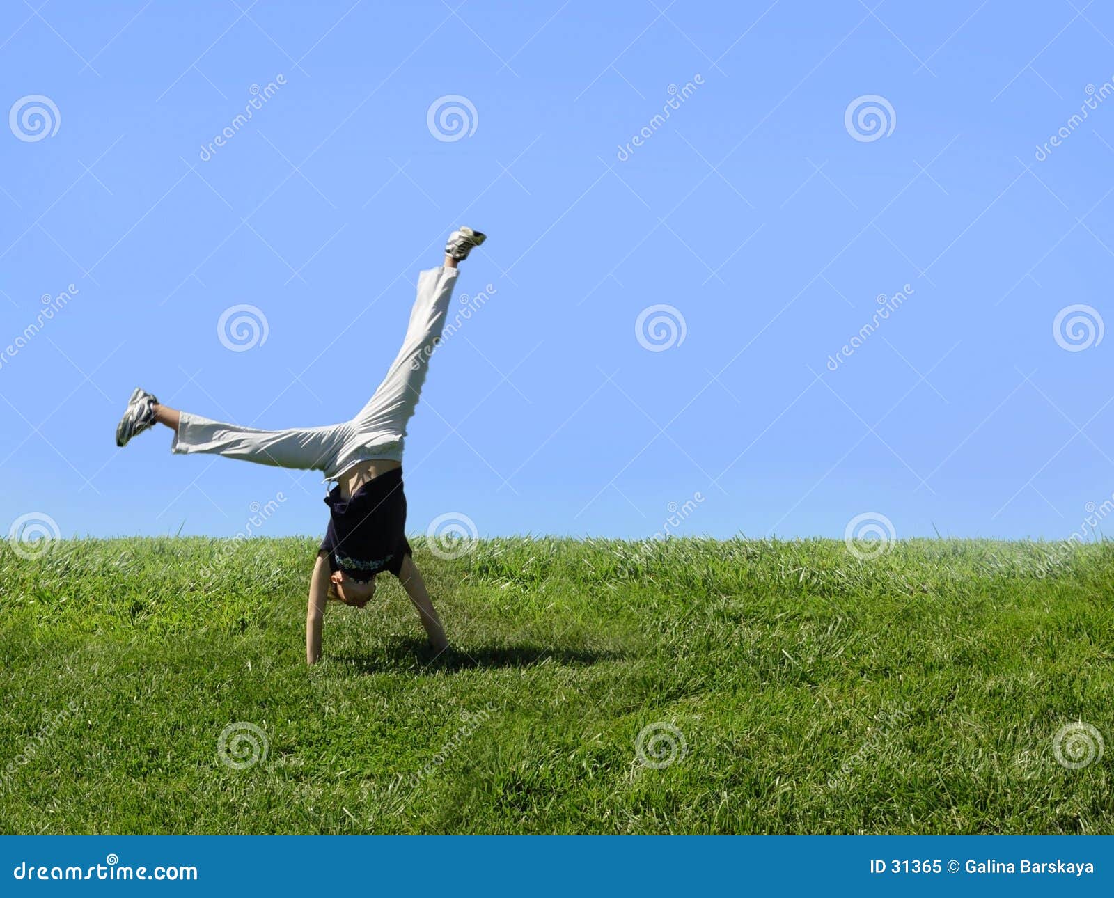 Cartwheel stock image. Image of family, field, activities - 31365
