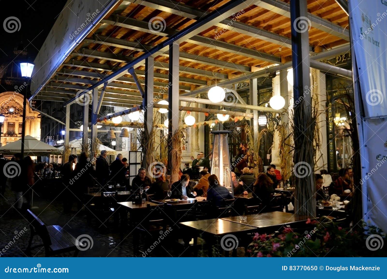 Caru` Cu Bere Restaurant Bucharest Romania December Editorial Image Image Of Streetlamp