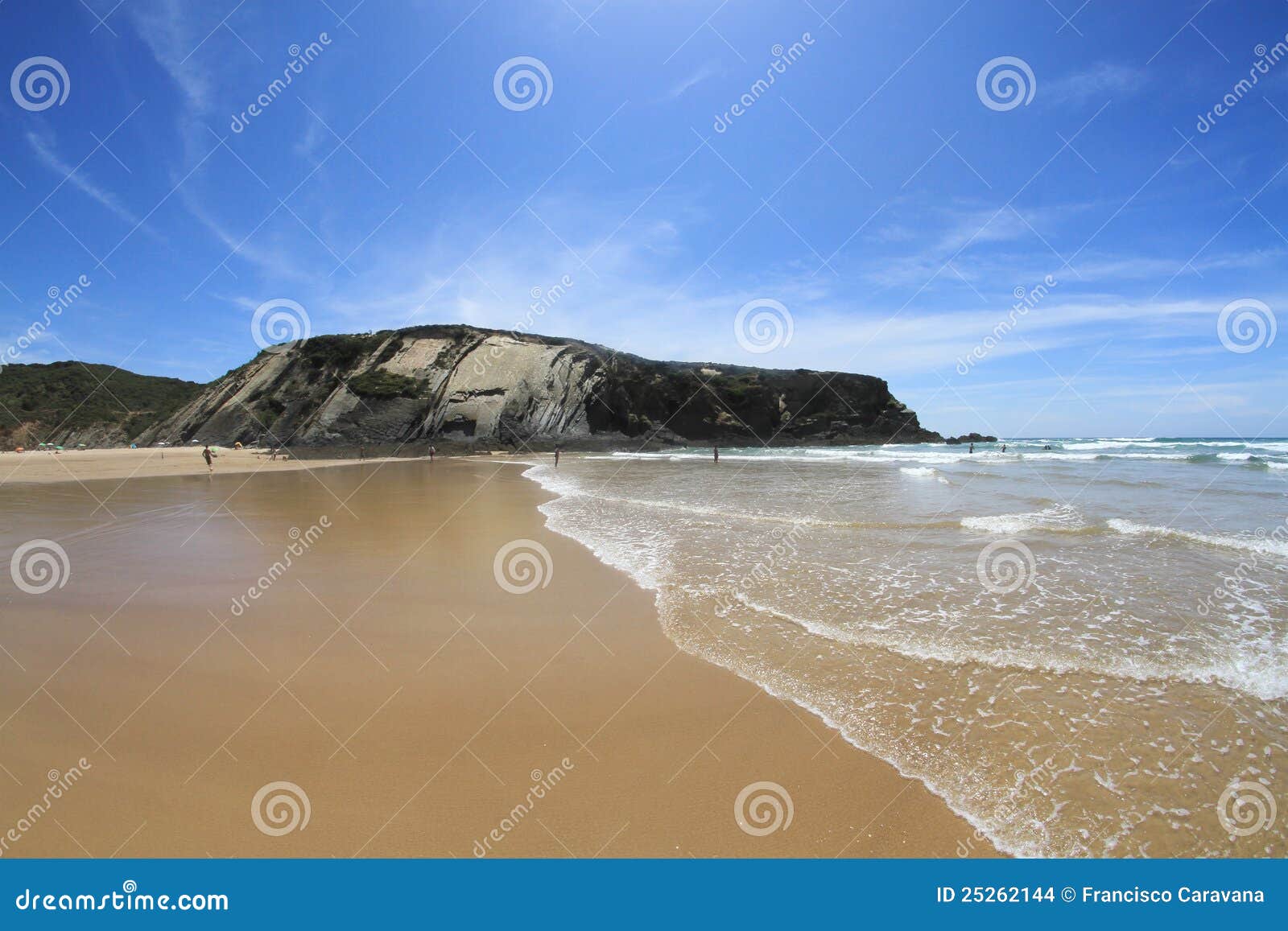 Carvalhal stock photo. Image of cliff, beach, carvalhal - 25262144