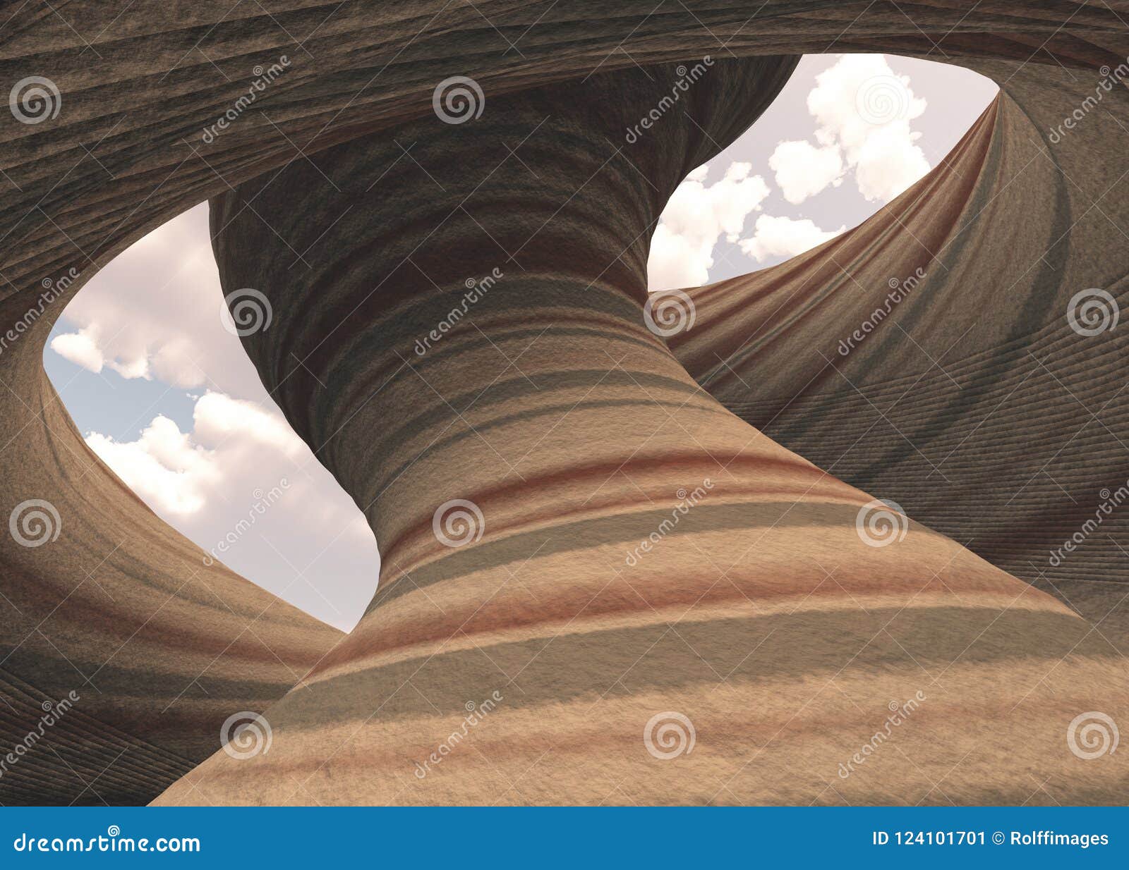Carved Canyon stock illustration. Illustration of impressive - 124101701