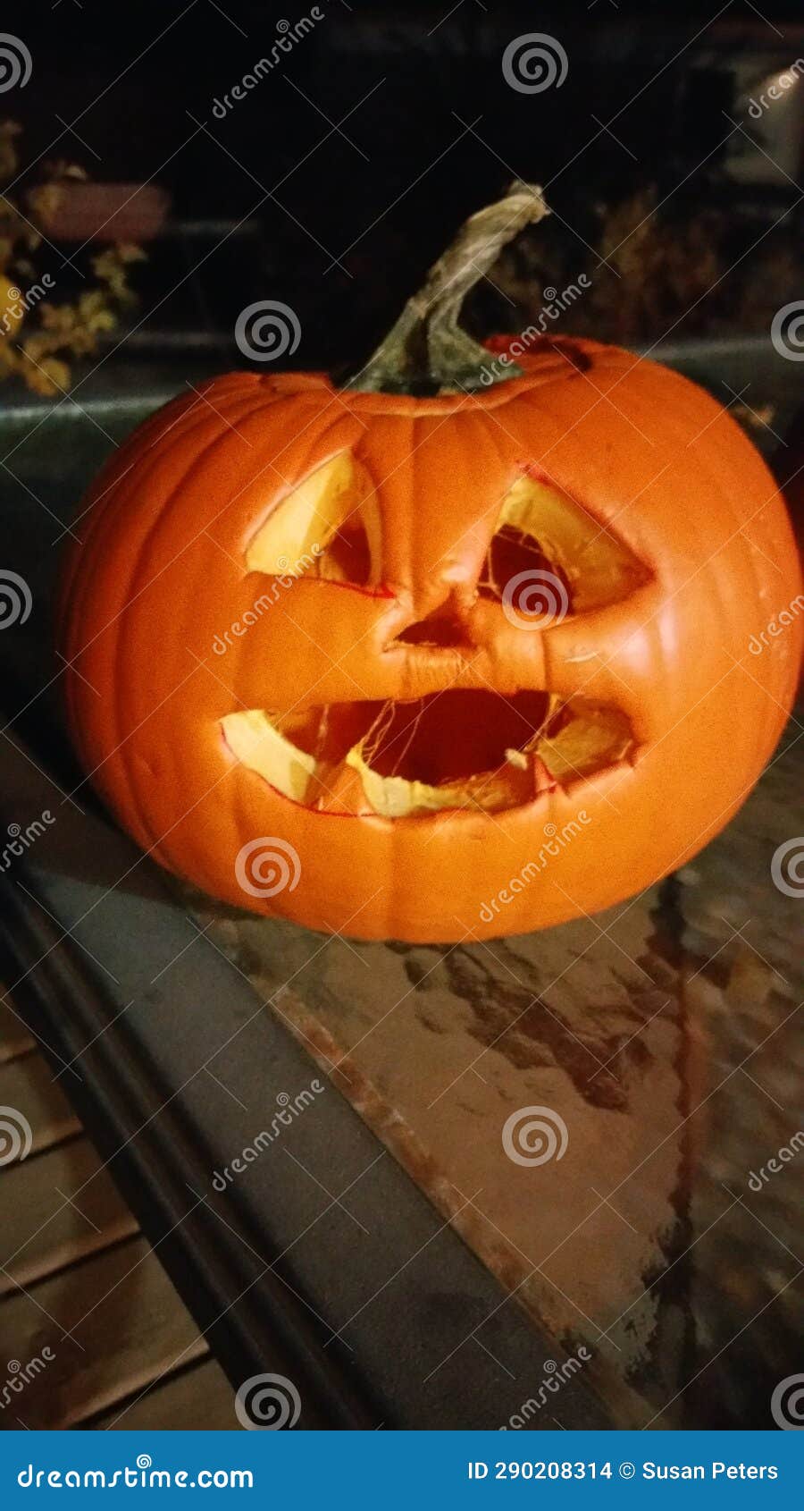 Carved Face with Triangular Eyes Stock Photo - Image of eyes ...