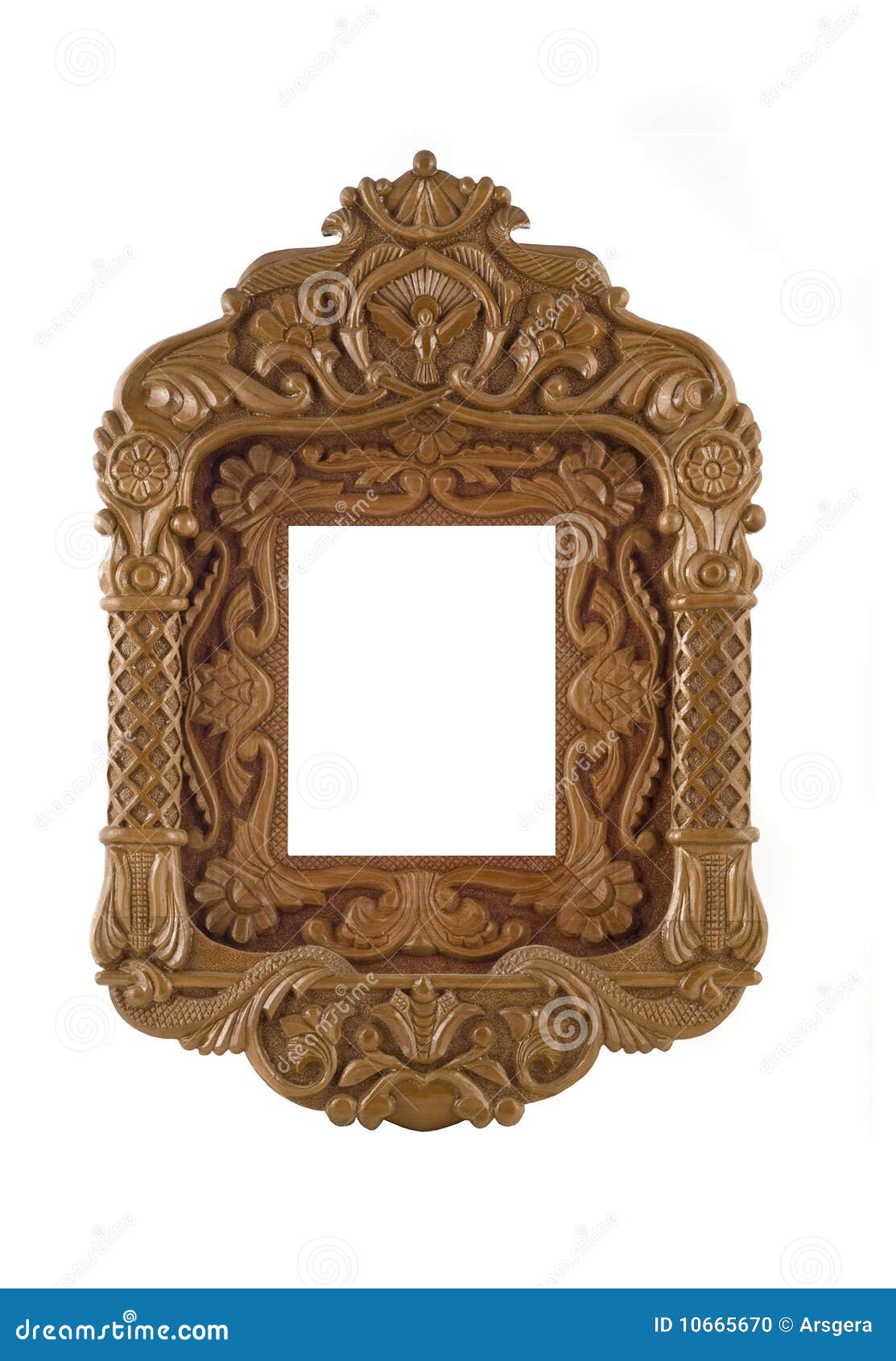 Carved Frame for Picture Useful As Icon Case Stock Photo - Image of ...