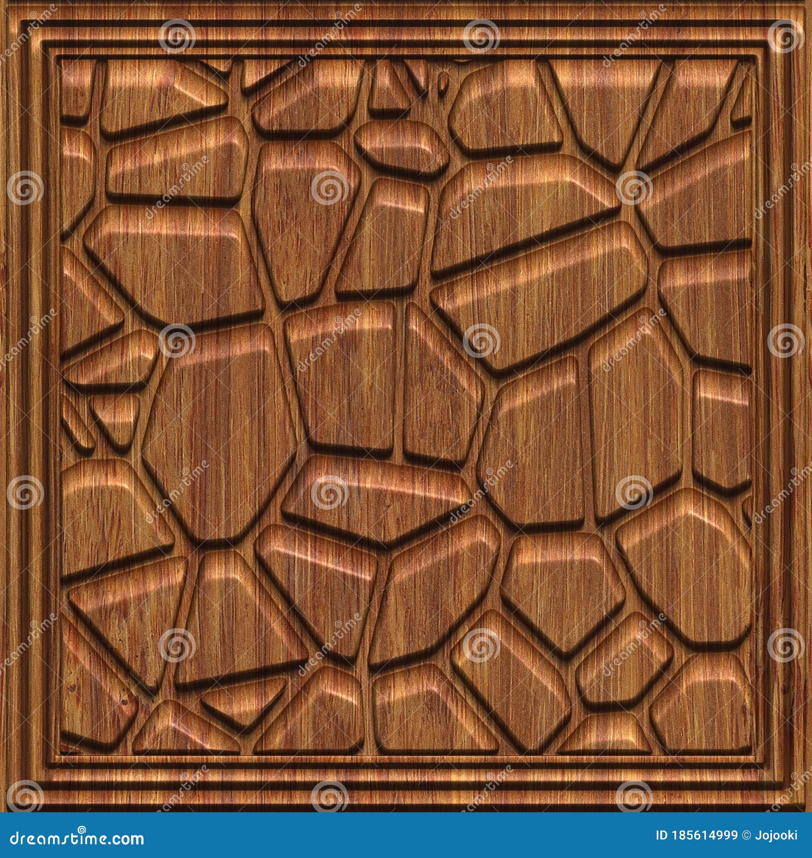 Carved Geometric Pattern on Wood Background Texture, Panel, 3d ...
