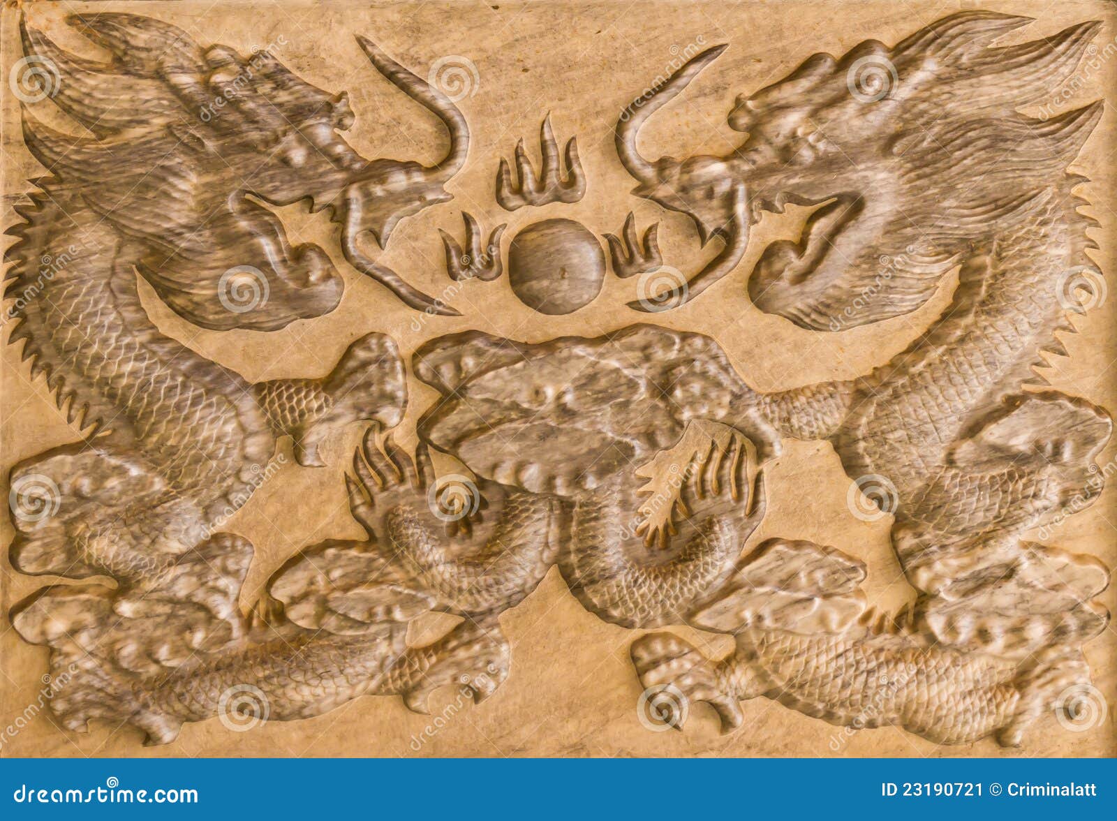 The Carved Marble Dragon Shaped Stock Image - Image of style, marble ...