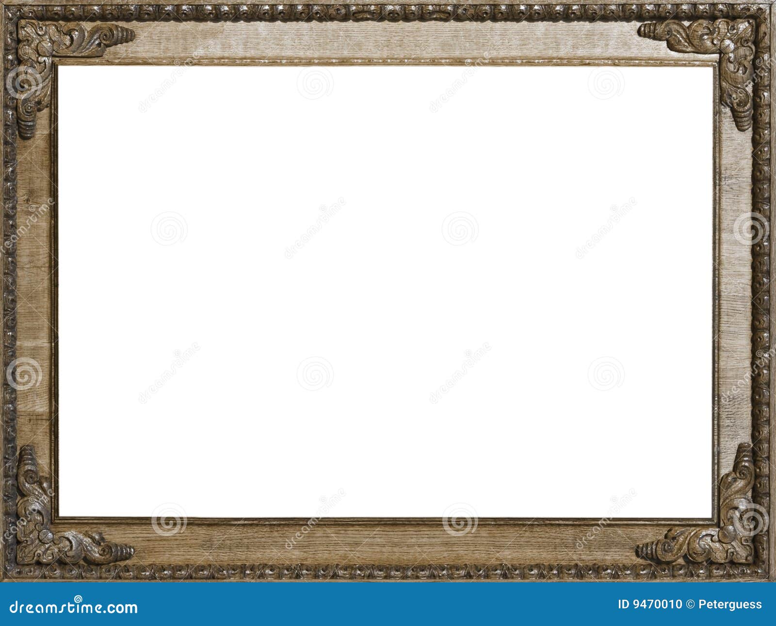 Carved Oak Picture Frame 4:3 Stock Photo - Image of decorative, carved ...