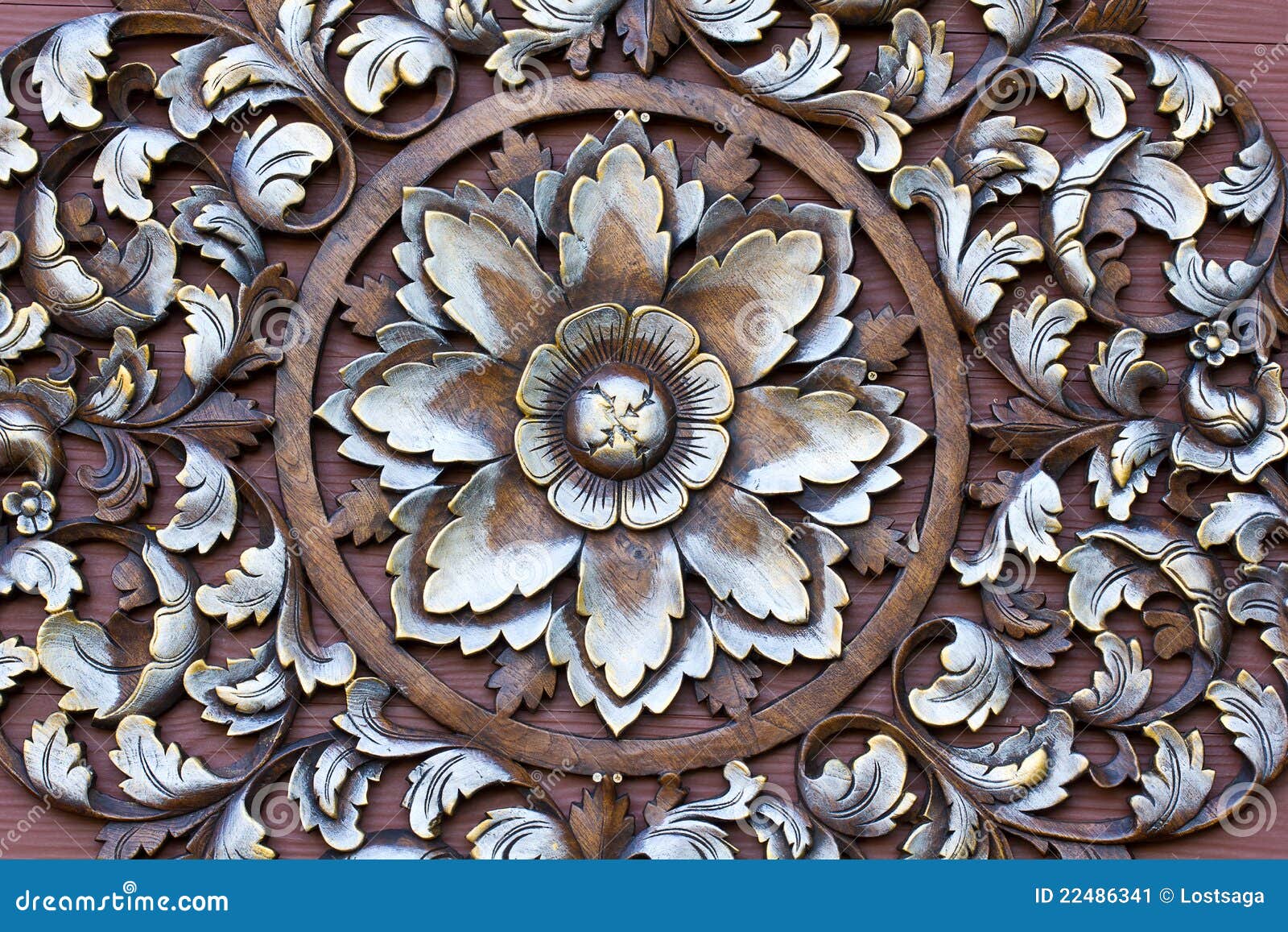 Carved pattern on wood stock image. Image of east, ornate - 22486341
