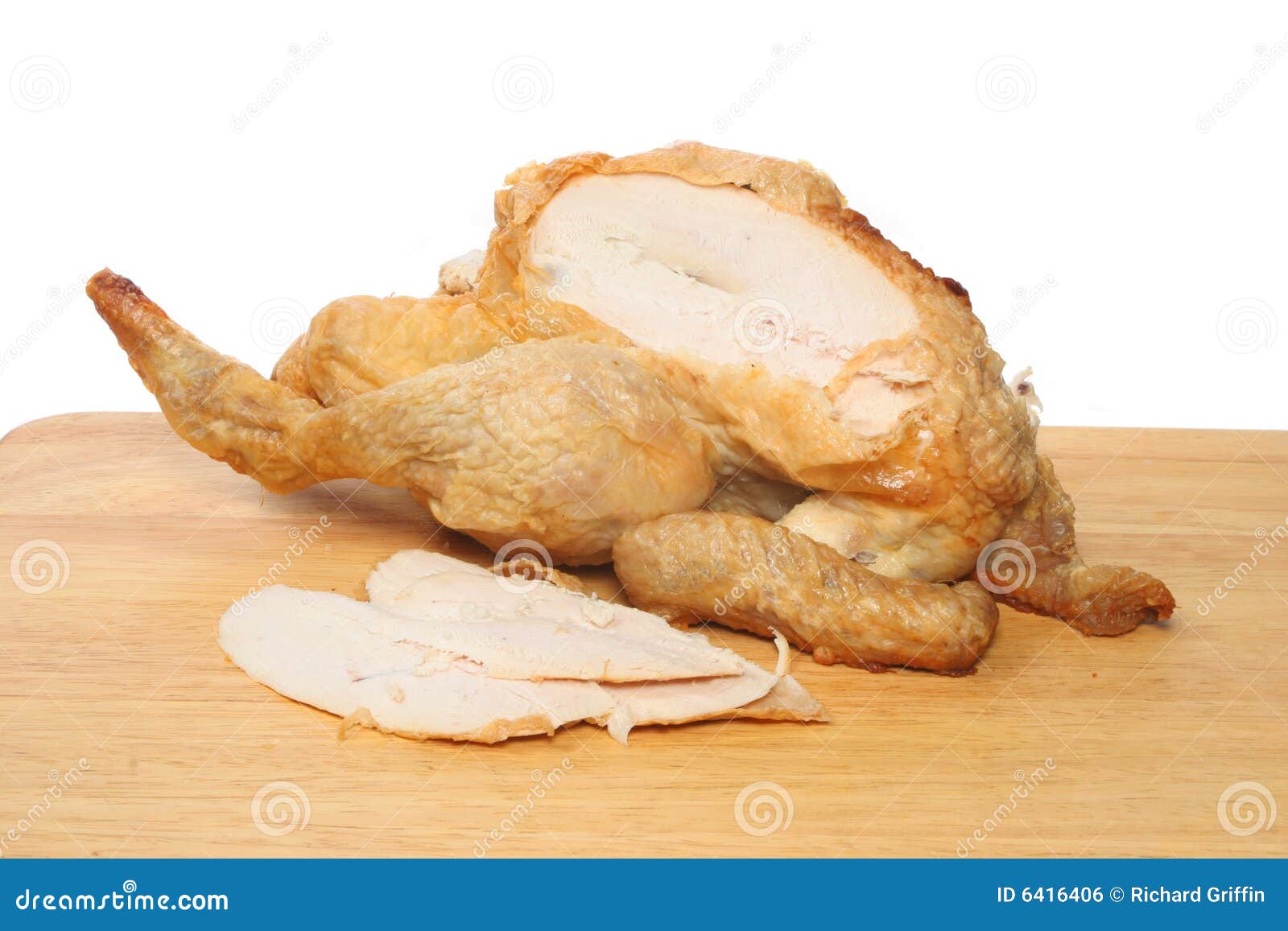 Carved roast chicken stock photo. Image of cooked, white - 6416406