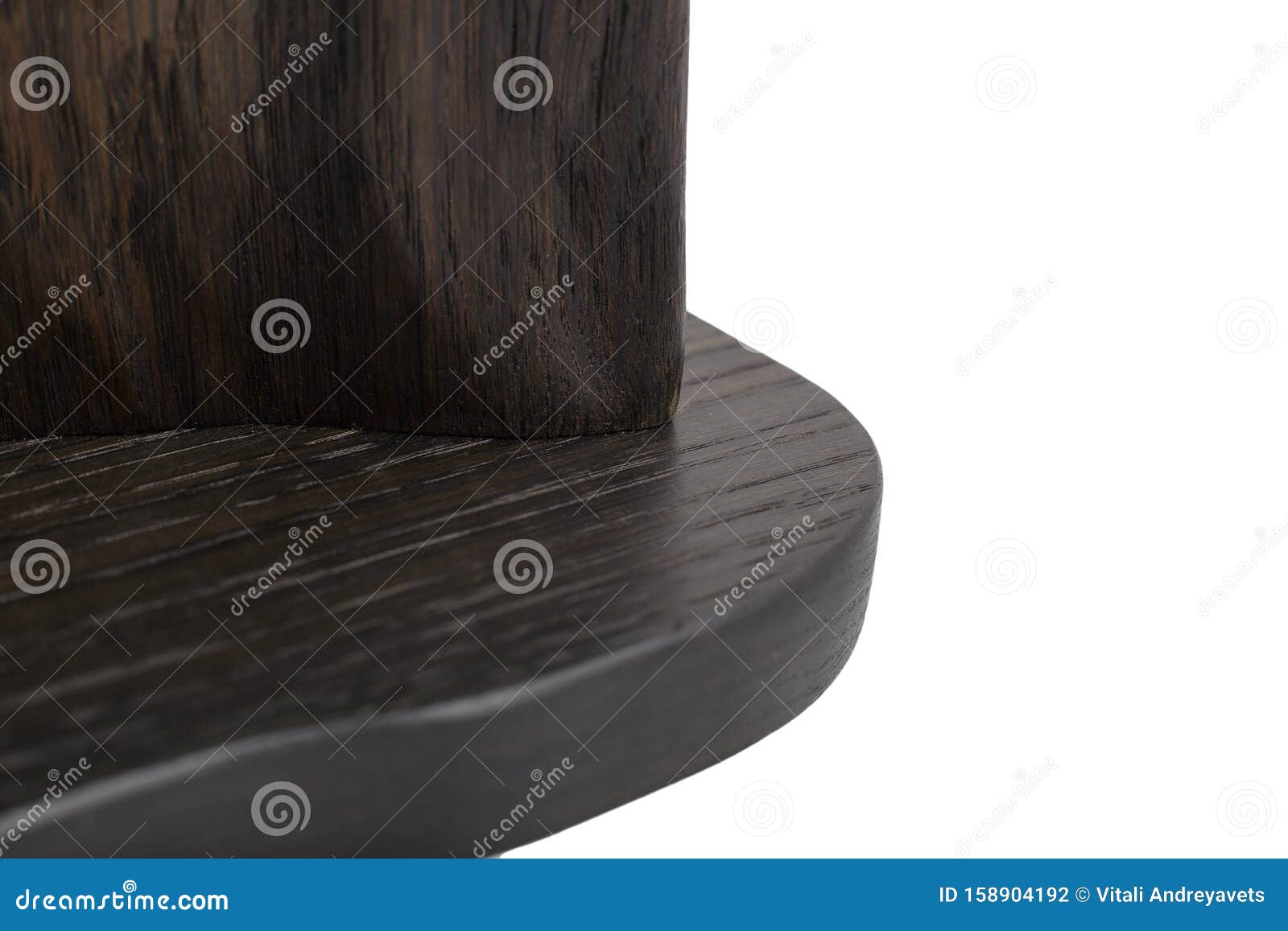Carved Sculpture of Bog Oak on a White Background. Stock Photo - Image ...