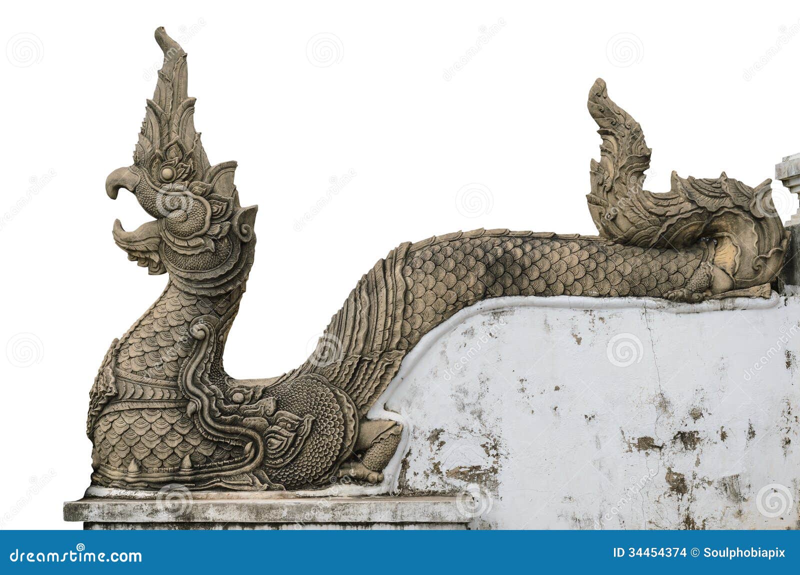 Carved stone naga stock photo. Image of castle, sculpture - 34454374