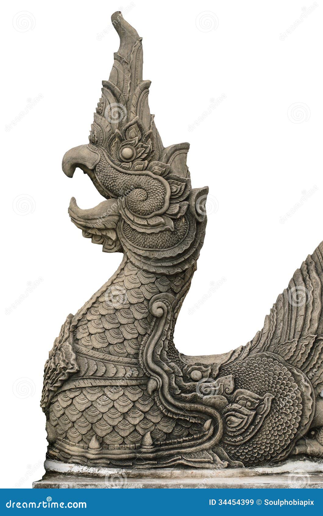 Carved stone naga stock image. Image of naga, face, holy - 34454399