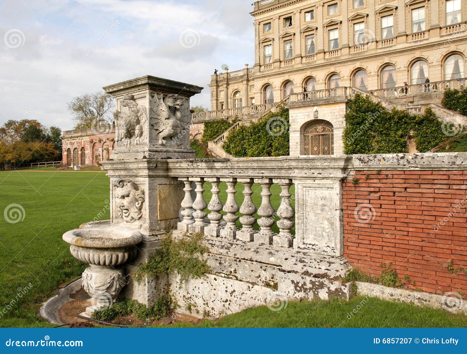 Carved Stone Wall in an English Stately Home Stock Image - Image of ...