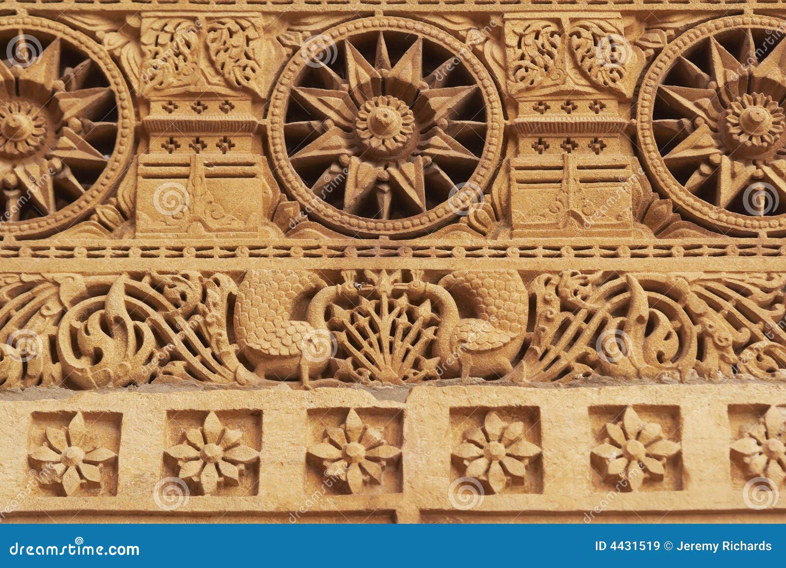 Carved Stonework stock image. Image of rajasthan, golden - 4431519