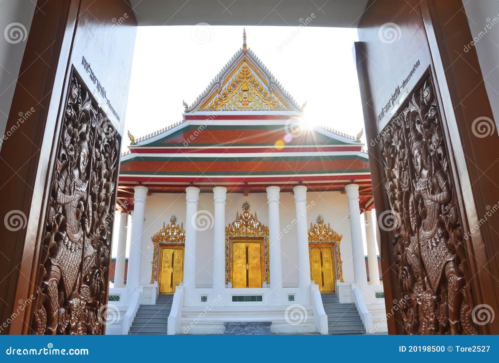 Carved temple door stock photo. Image of ancient, gate - 20198500