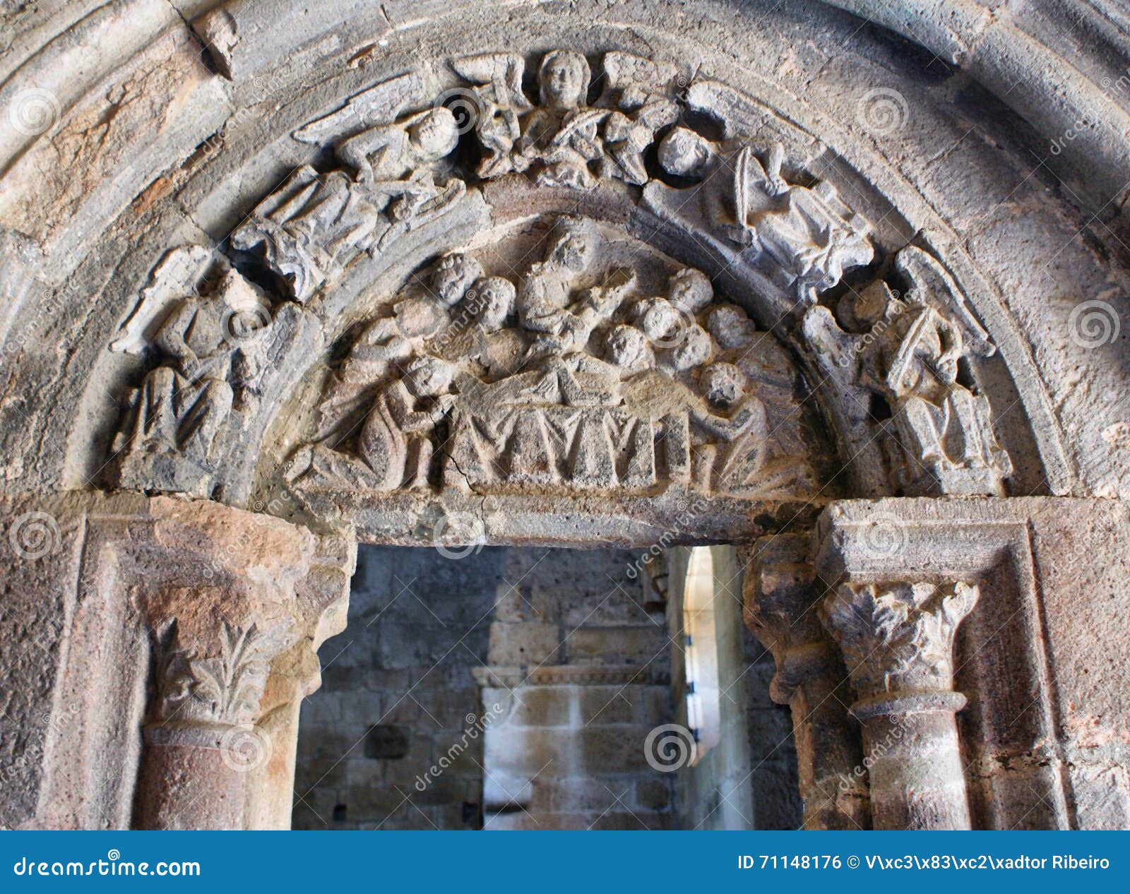 Tympanum Column Detail Residential Architecture Royalty-Free Stock ...