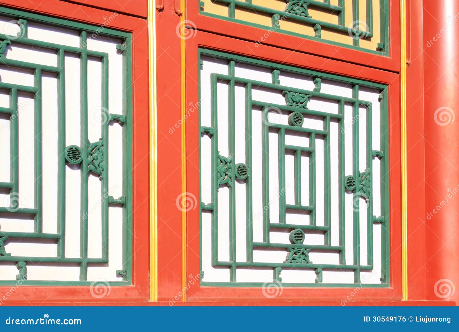 Carved Window Frames in the Summer Palace Stock Photo - Image of ...