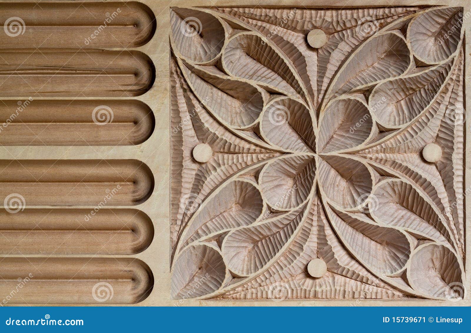 Carved wood panel stock image. Image of horizontal, carve - 15739671