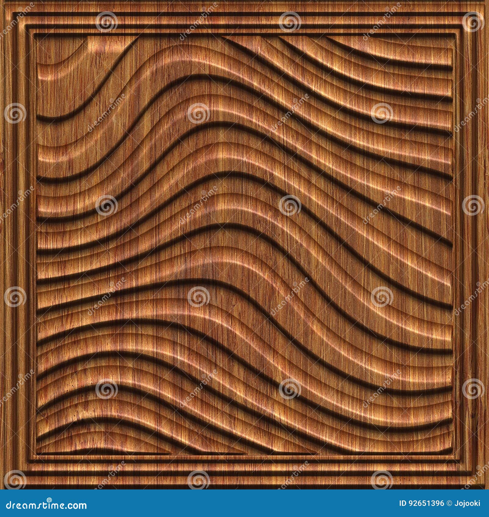Carved Wood Panel Seamless Texture Stock Illustration - Illustration of ...