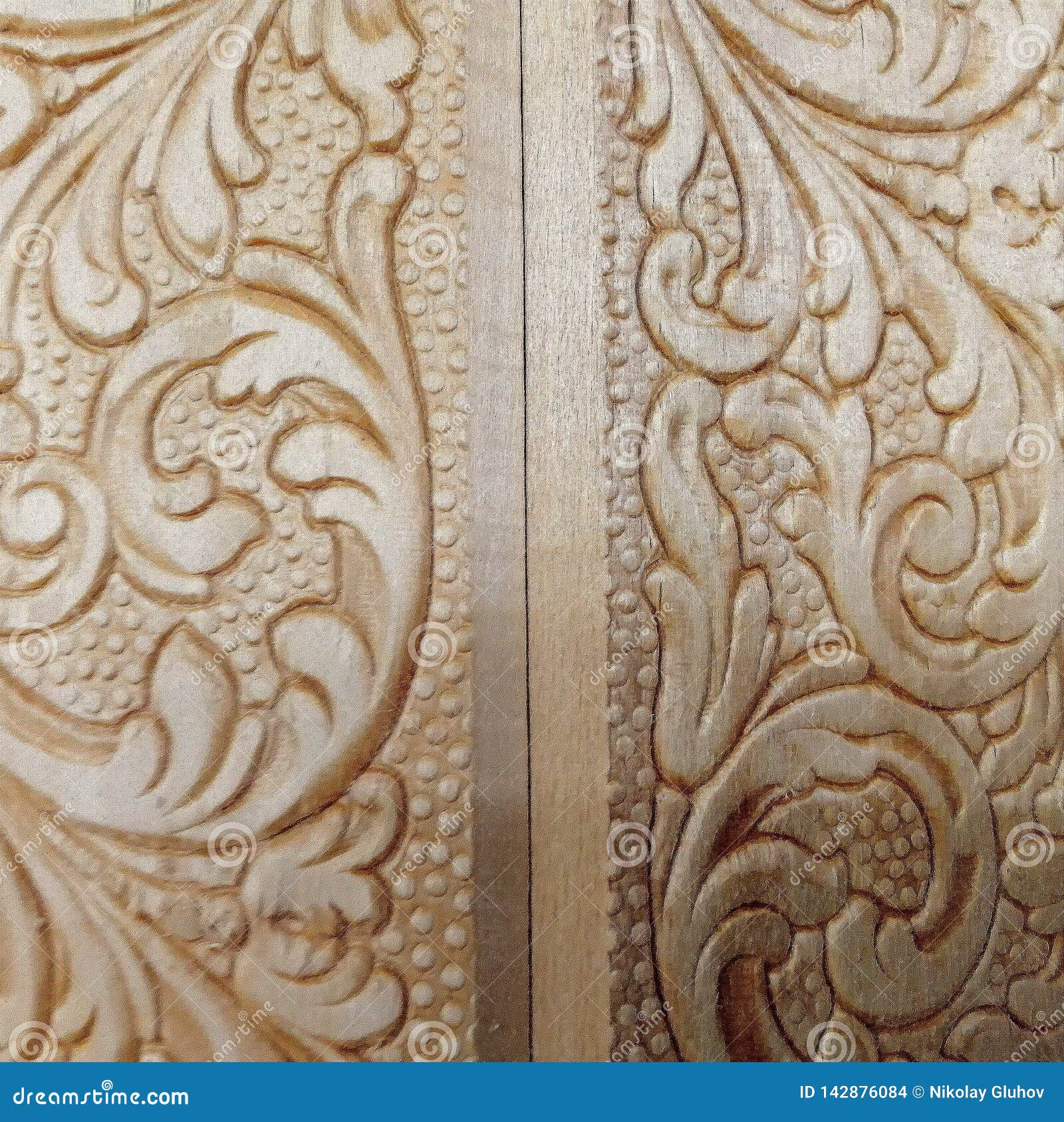 Carved Wood Pattern Textural Abstract Background Stock Photo - Image of ...