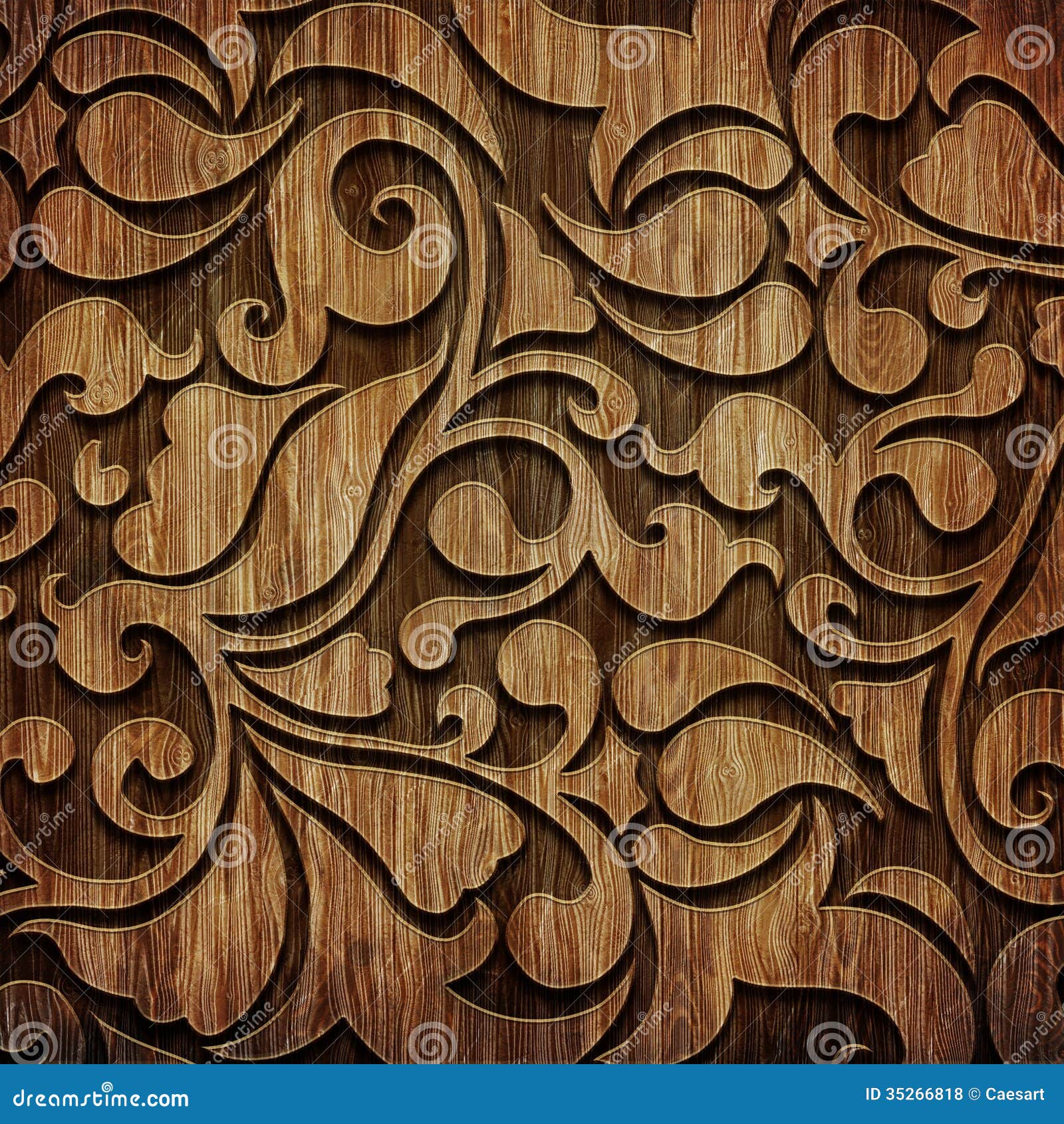 Carved wooden pattern stock photo. Image of hardwood - 35266818