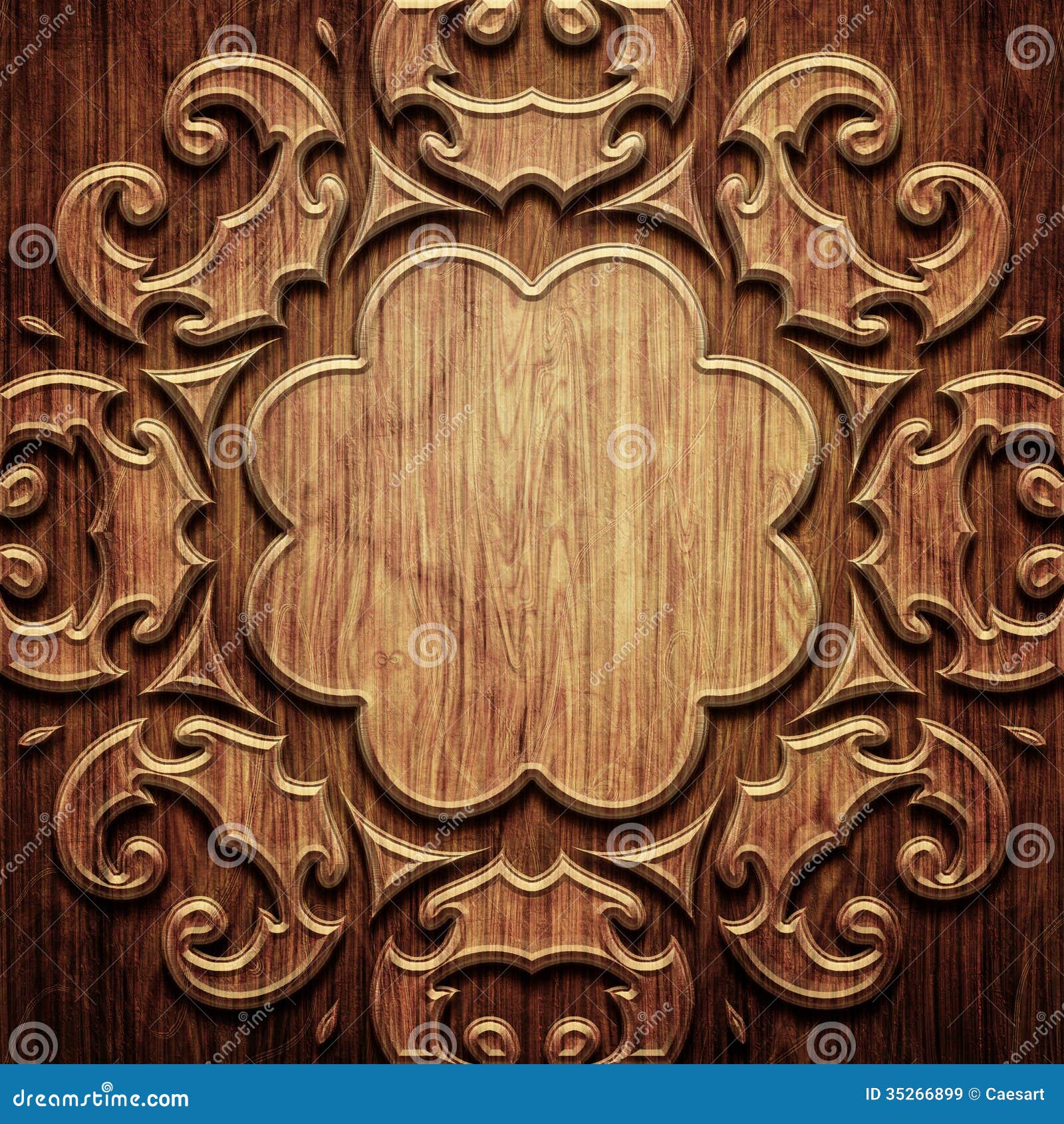 Carved wooden pattern stock image. Image of decoration - 35266899