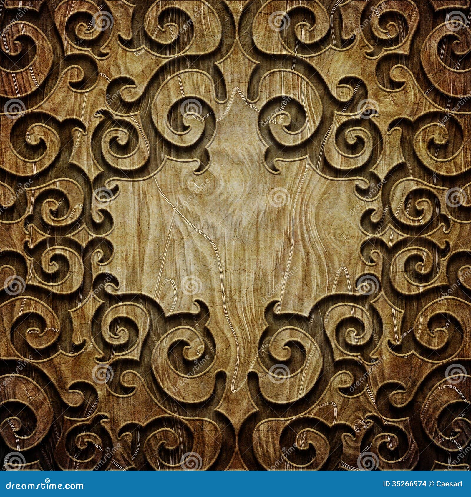 Carved wooden pattern stock photo. Image of brown, ornament - 35266974
