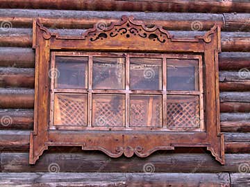 Carved wooden window frame stock photo. Image of home - 14349864