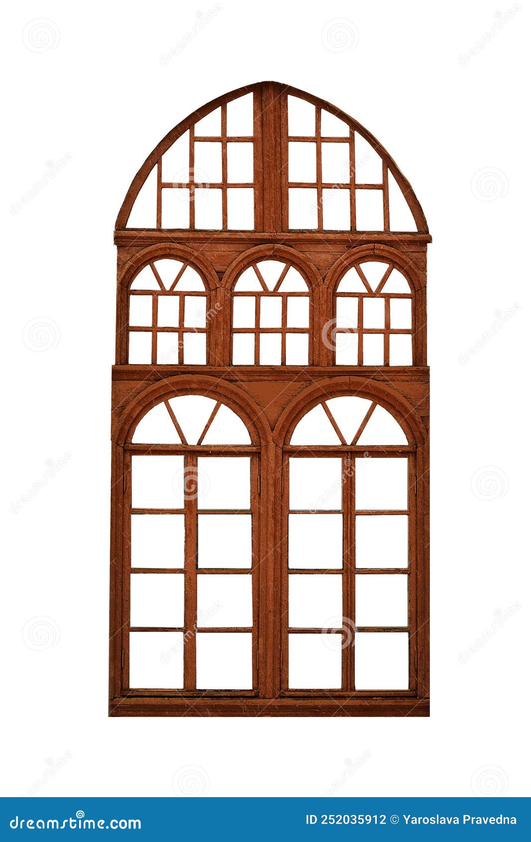 Window Frame on White Background Stock Photo - Image of decor ...