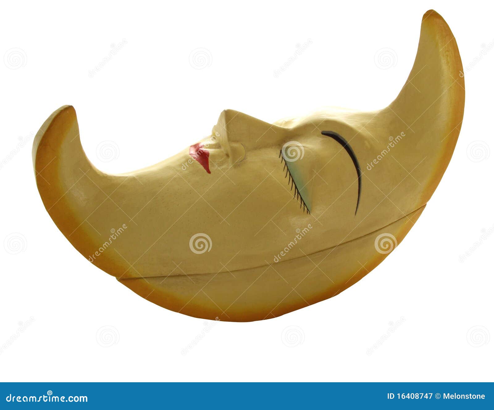 Yellow Moon Isolated On Black Background Royalty-Free Stock Photography ...