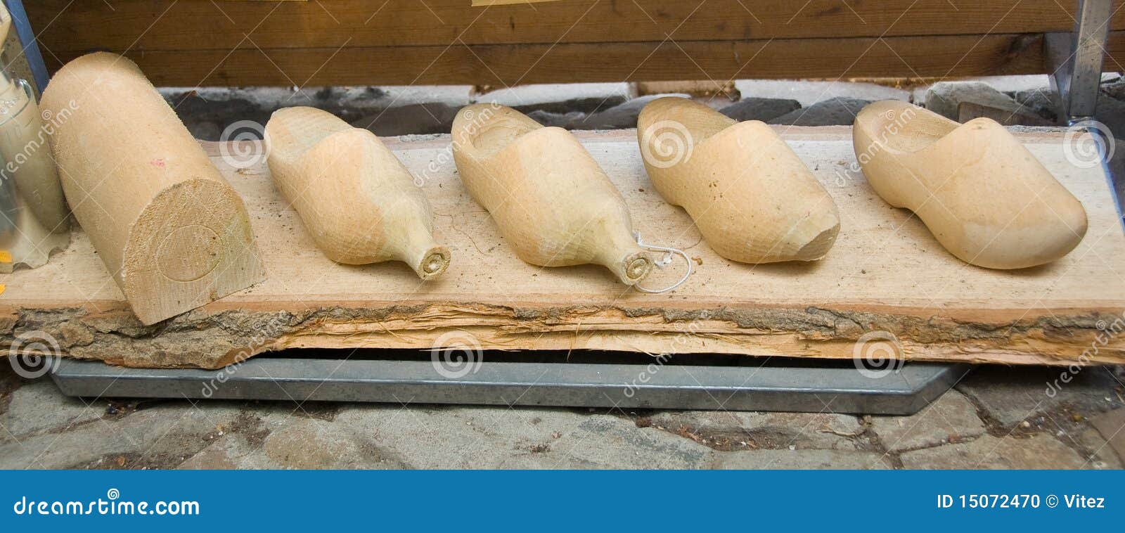 Carving Dutch clogs stock photo. Image of holland, plank - 15072470