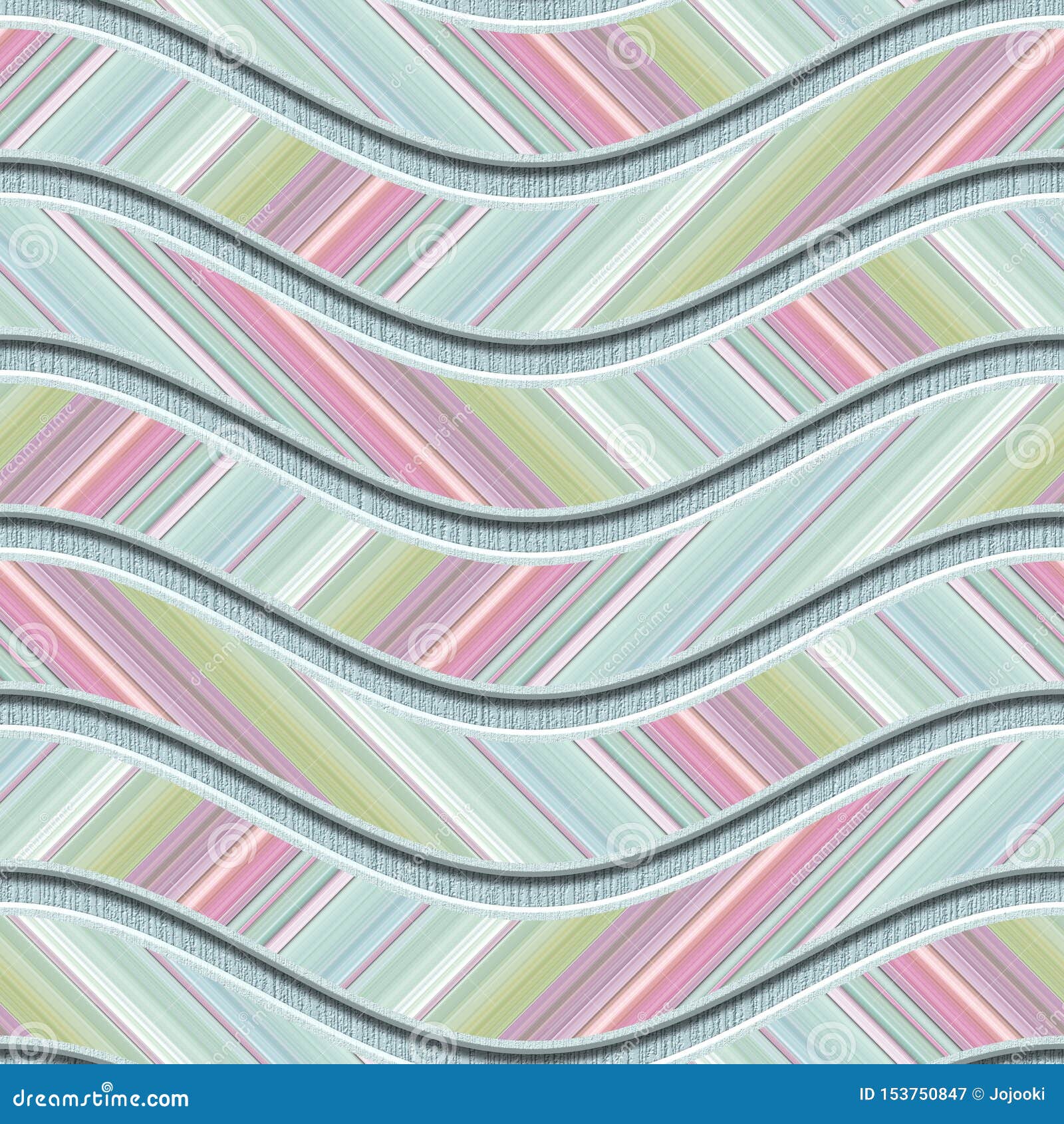 Carving Waves Pattern on Background Seamless Texture, Patchwork Pattern ...