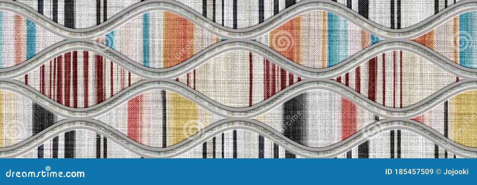 Carving Waves Pattern on Grunge Background Seamless Texture, Patchwork ...