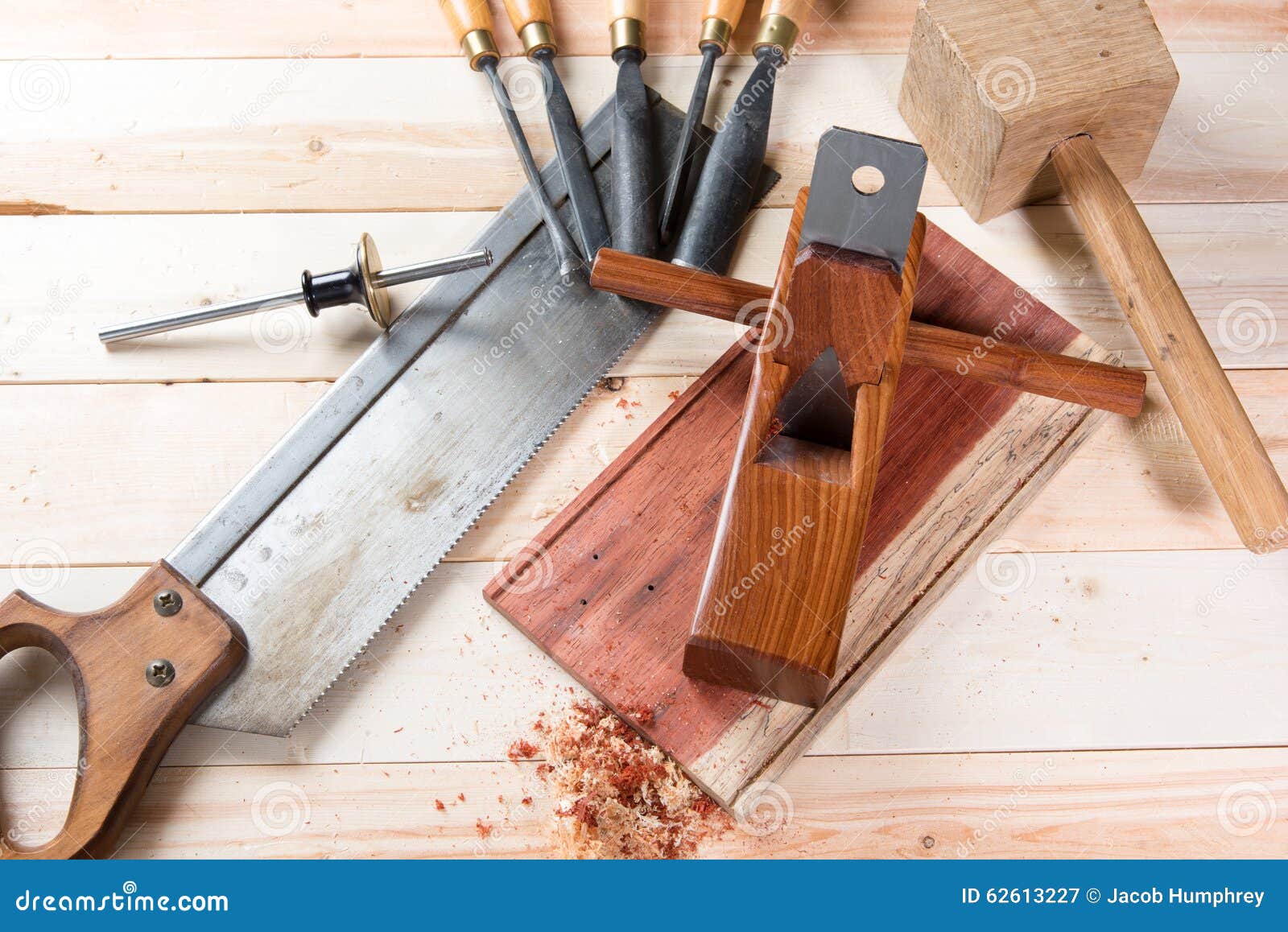 Carving Wood with Handtools Stock Image - Image of professional ...