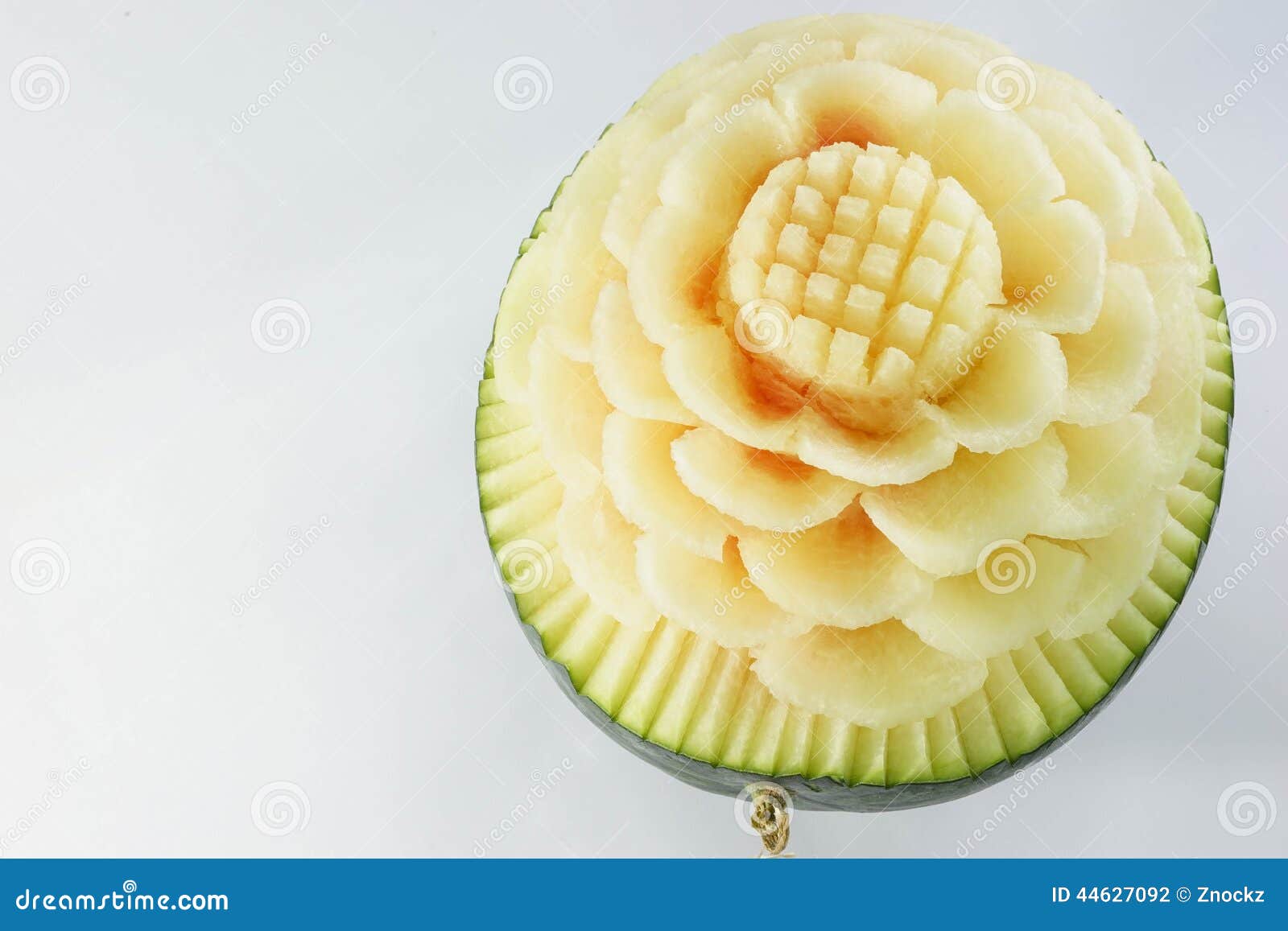 Carving Yellow Watermelon stock photo. Image of close - 44627092