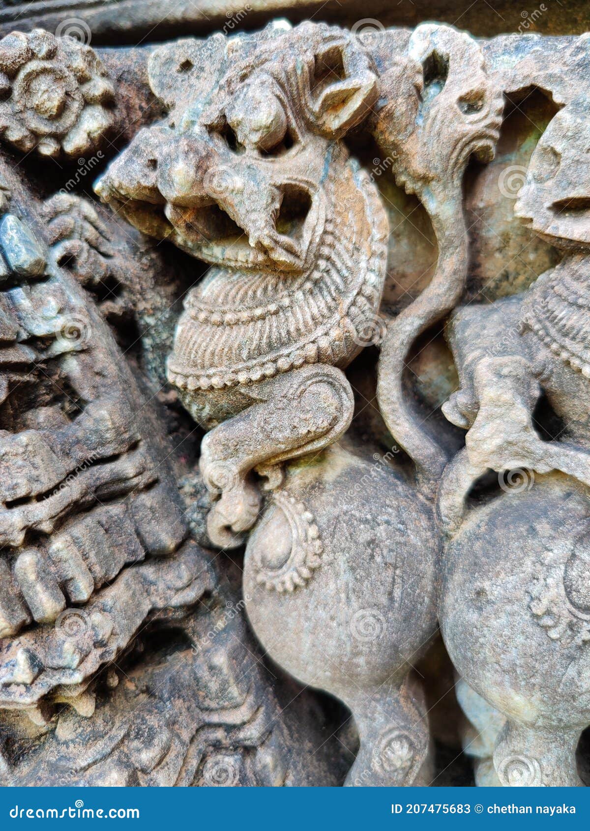 Carvings from Ancient Temple Stock Image - Image of history, pattern ...
